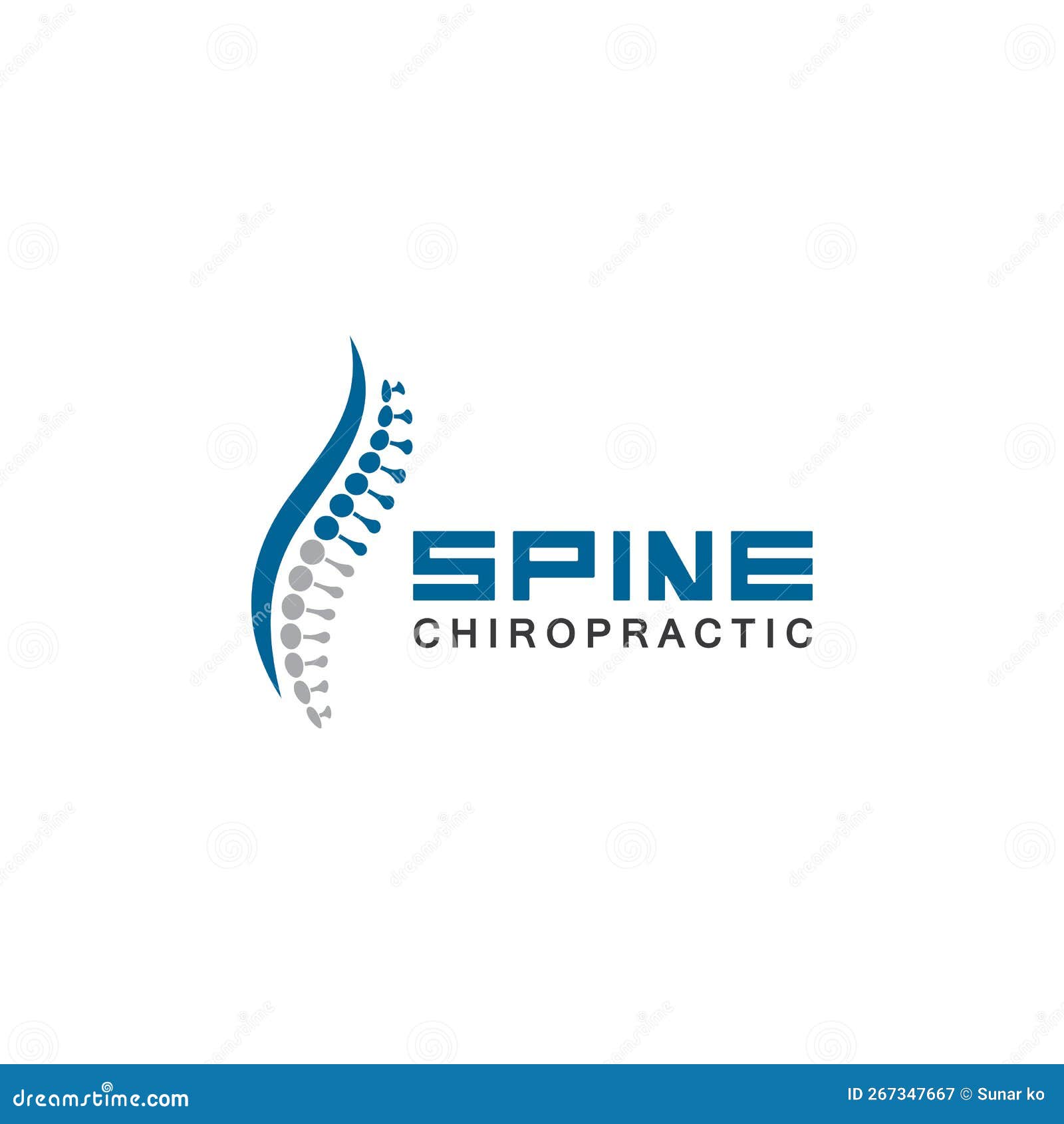 Spine Logo Vector Illustration Design Template Stock Vector ...