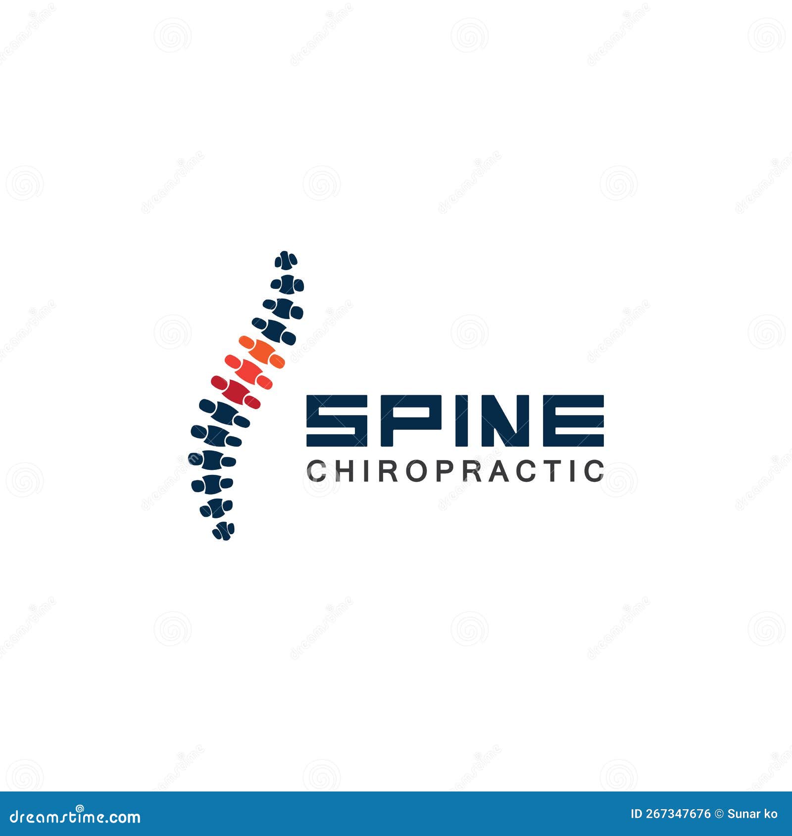Spine Logo Vector Illustration Design Template Stock Vector ...