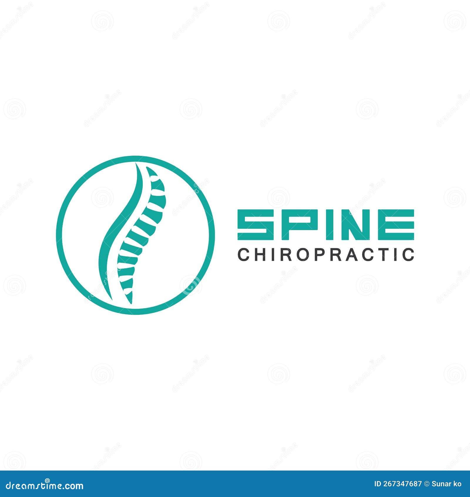 Spine Logo Vector Illustration Design Template Stock Vector ...
