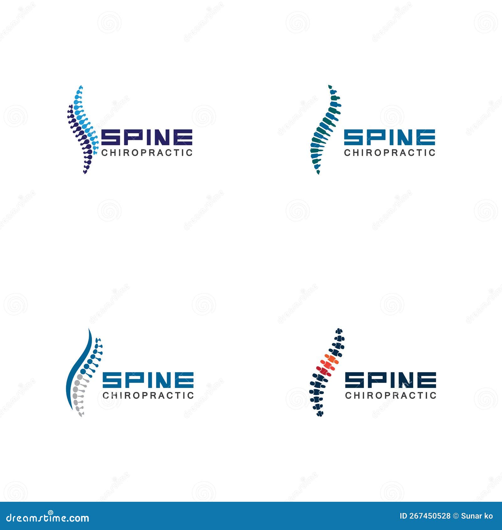Spine Logo Vector Illustration Design Template Stock Vector ...