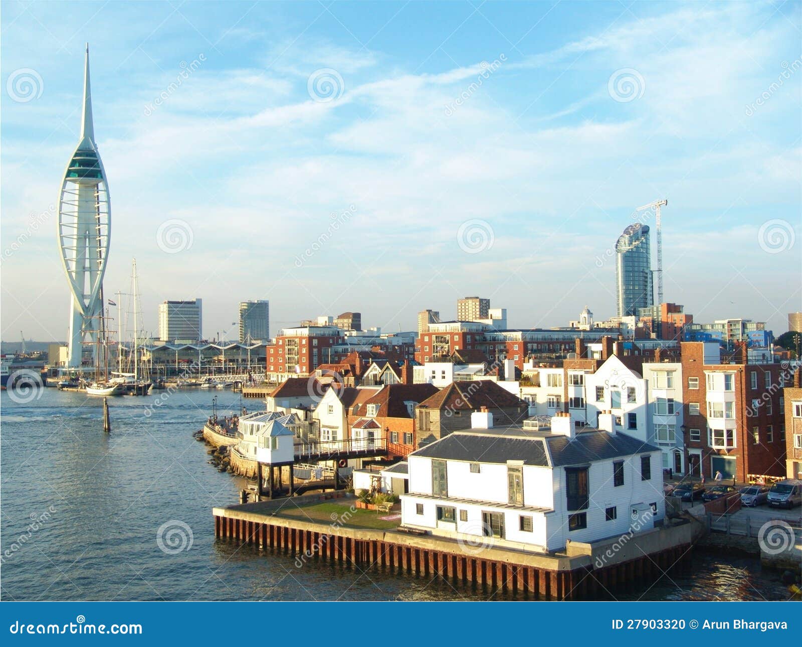 Spinnaker Tower stock photo. Image of island, water, place - 27903320