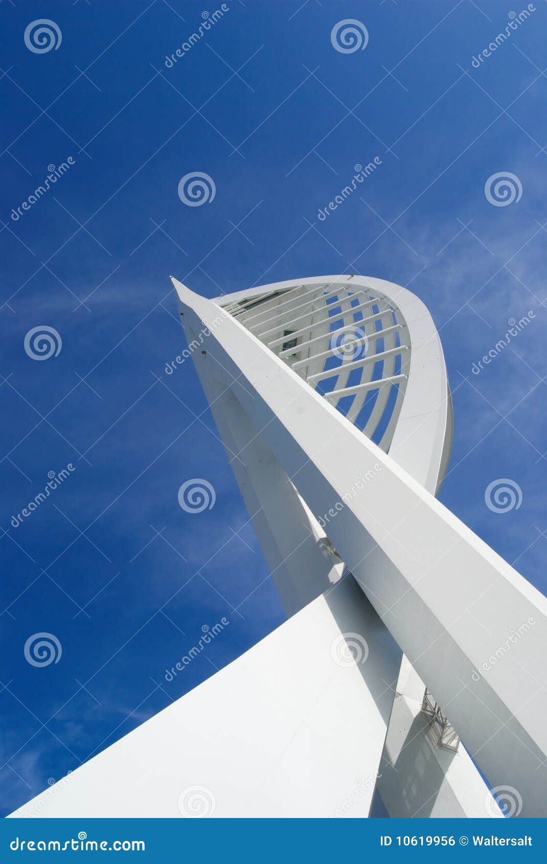 Spinnaker Tower Against a Blue Sky. Editorial Photo - Image of ...