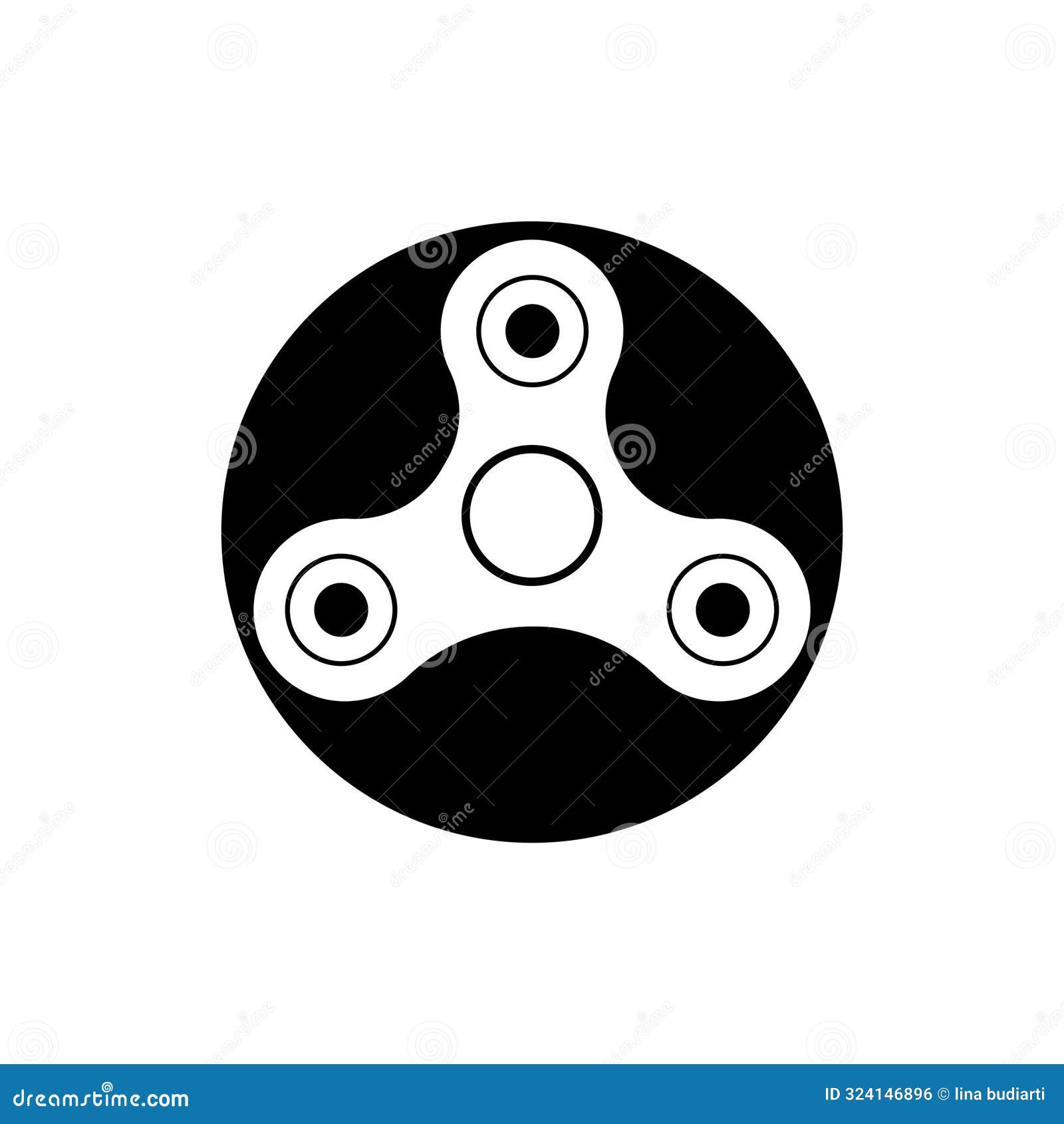 Spinner logo stock illustration. Illustration of vector - 324146896