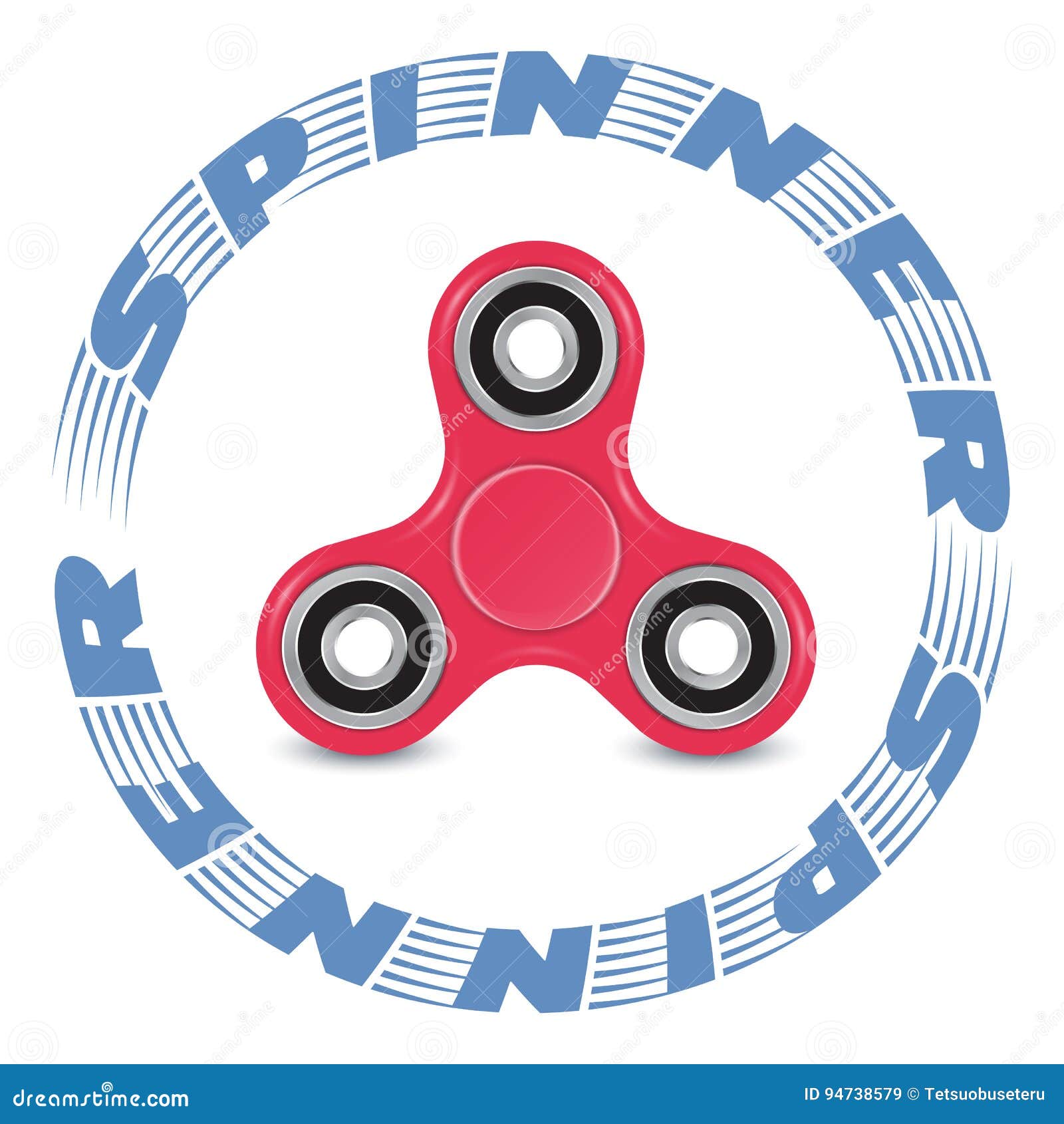Spinner stock vector. Illustration of bauble, sign, handspinner - 94738579