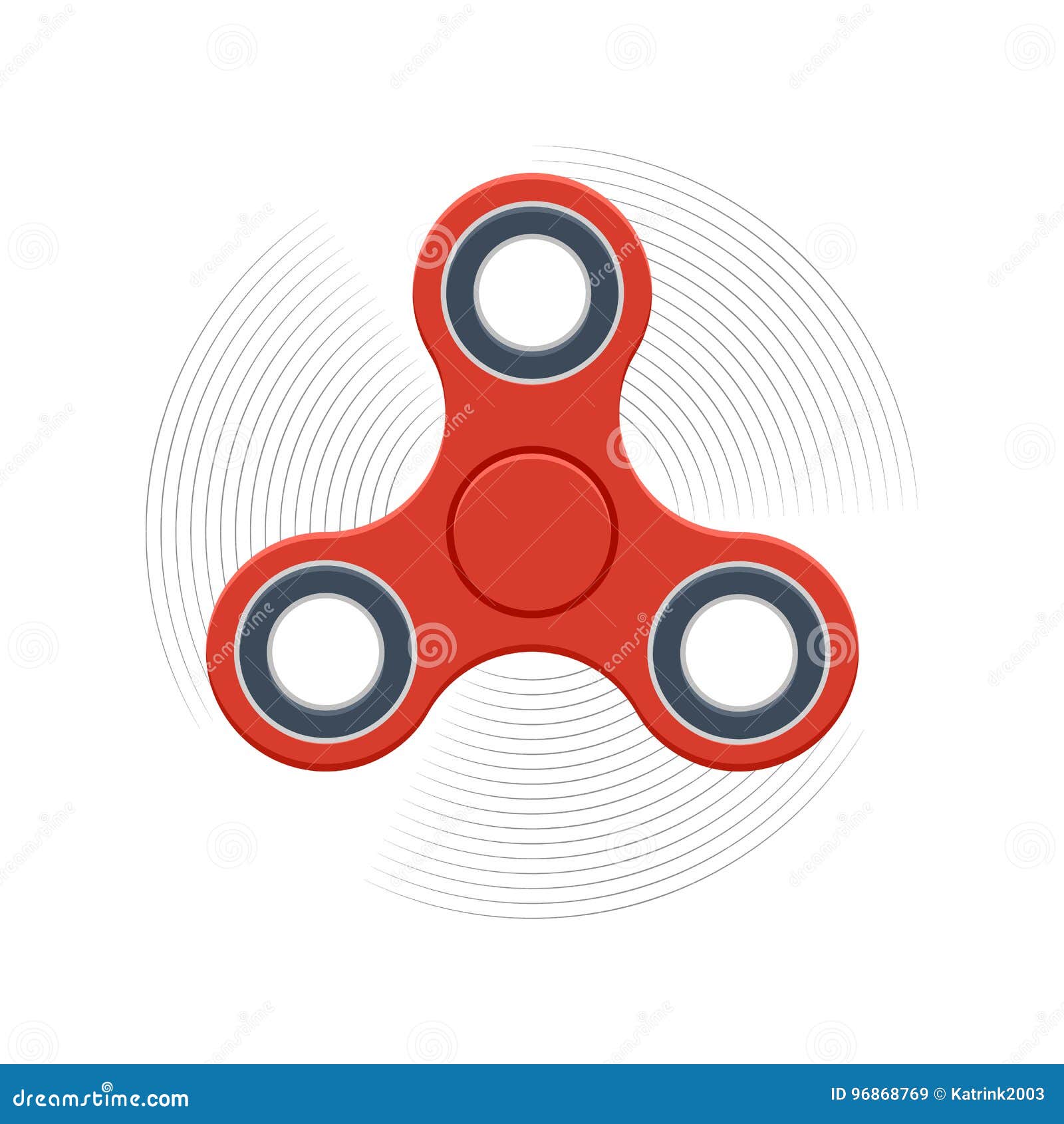 Spinner for Rotating Fingers Stock Vector - Illustration of focus ...