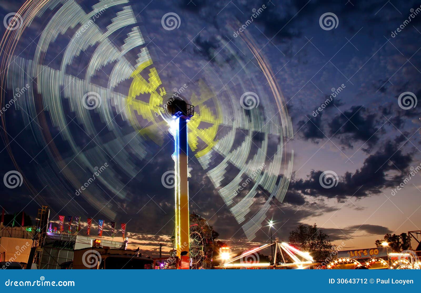 Spinning amusement ride stock photo. Image of state, ride - 30643712