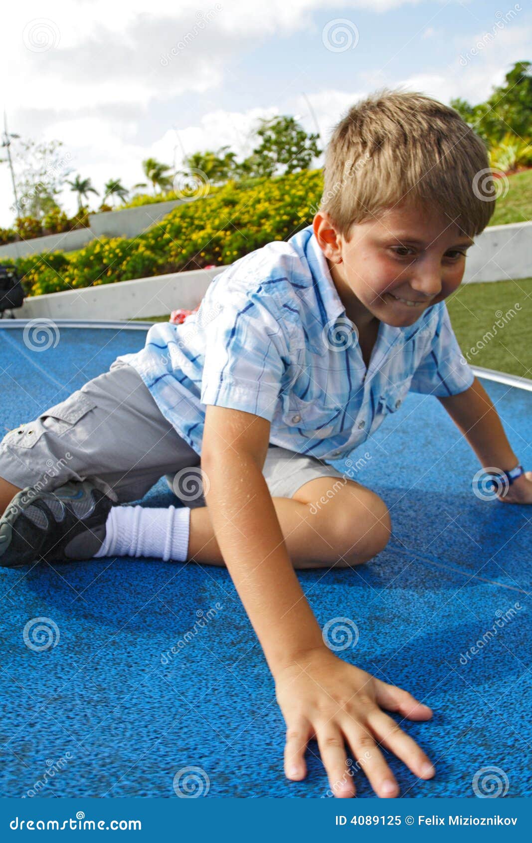 Spinning Around stock image. Image of playground, ground - 4089125