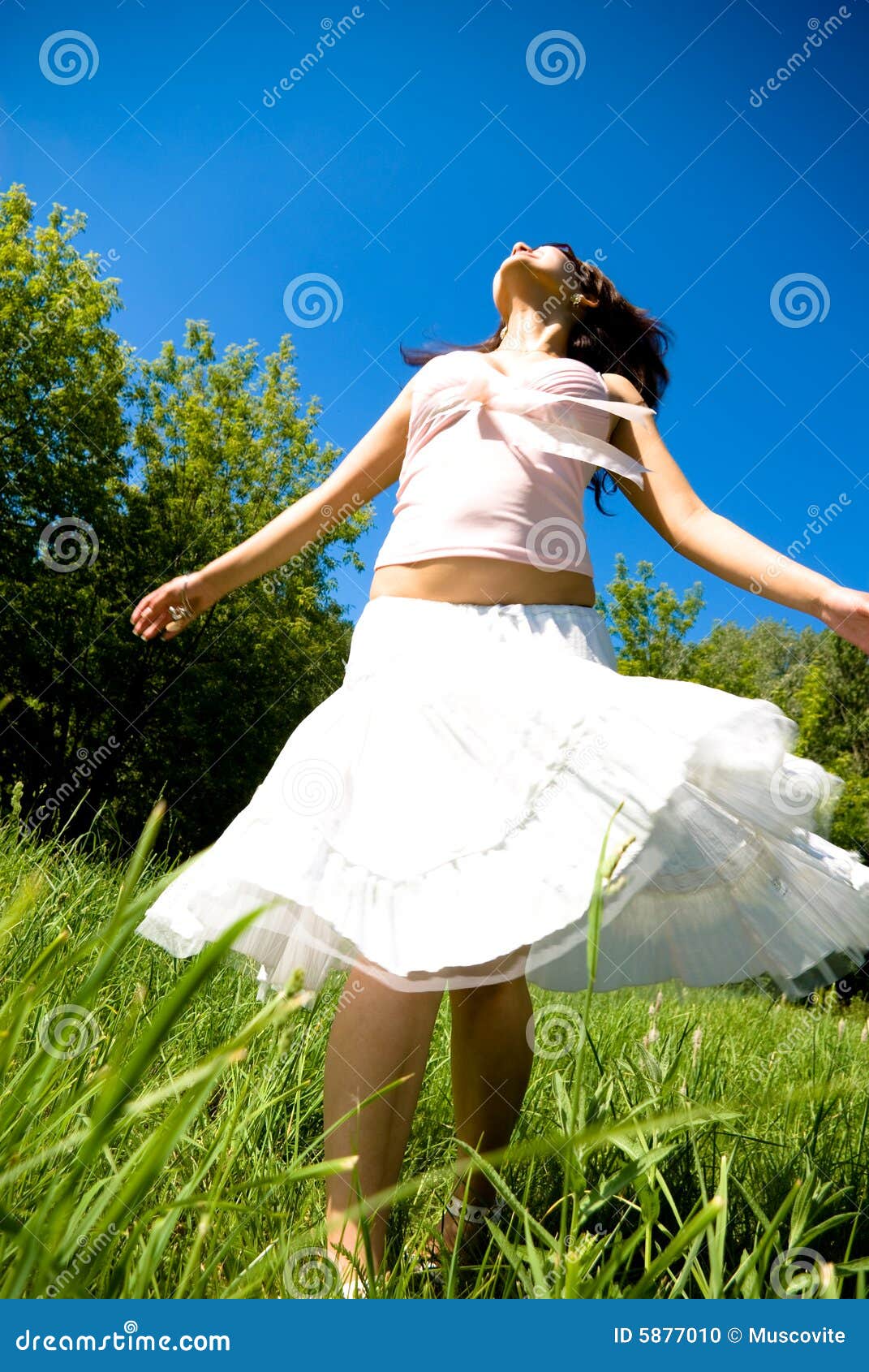 Spinning around! stock photo. Image of dancing, beauty - 5877010