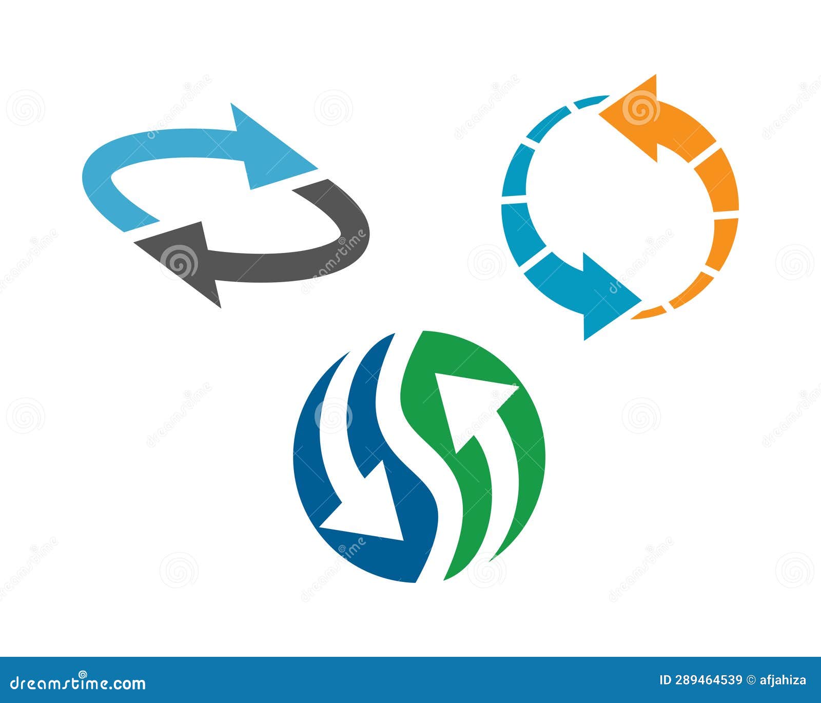 Spinning Arrows Set Collection Logo Stock Illustration - Illustration ...