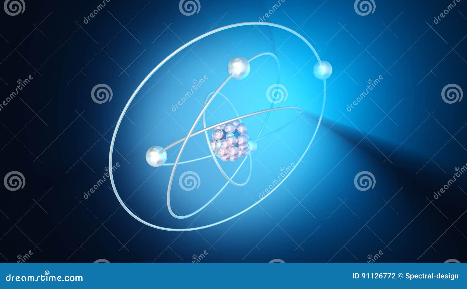 A spinning Atom stock illustration. Illustration of explosion - 91126772