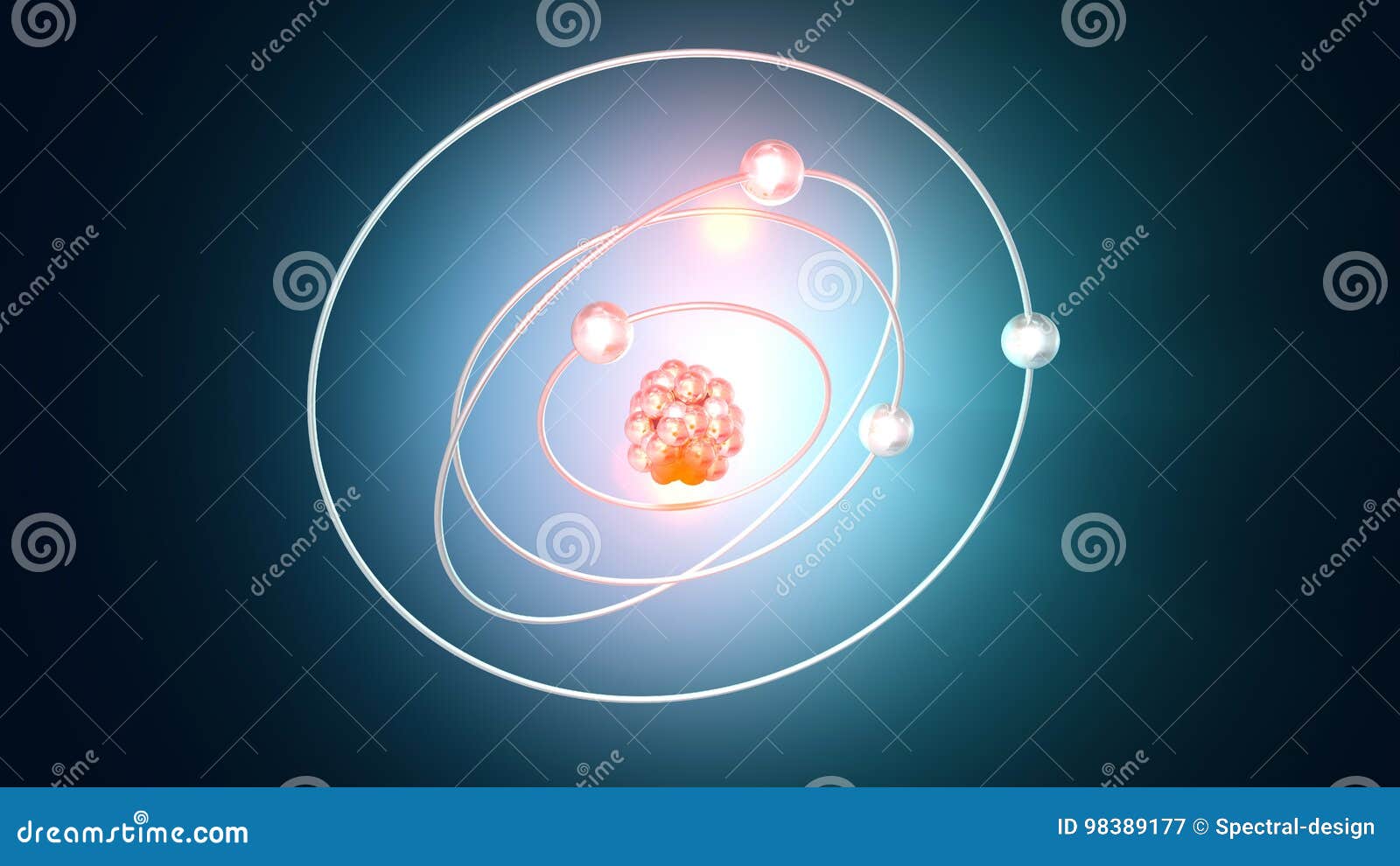 A spinning Atom stock illustration. Illustration of hazard - 98389177