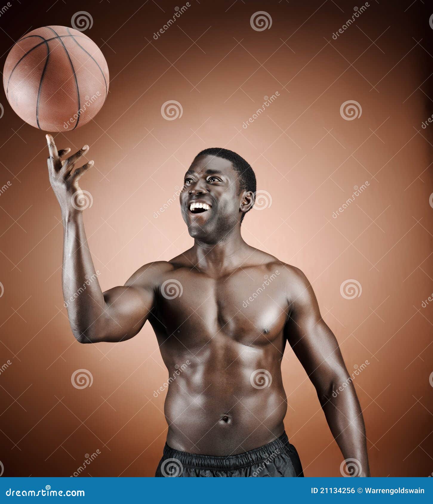 Spinning basketball stock photo. Image of smiling, masculinity - 21134256