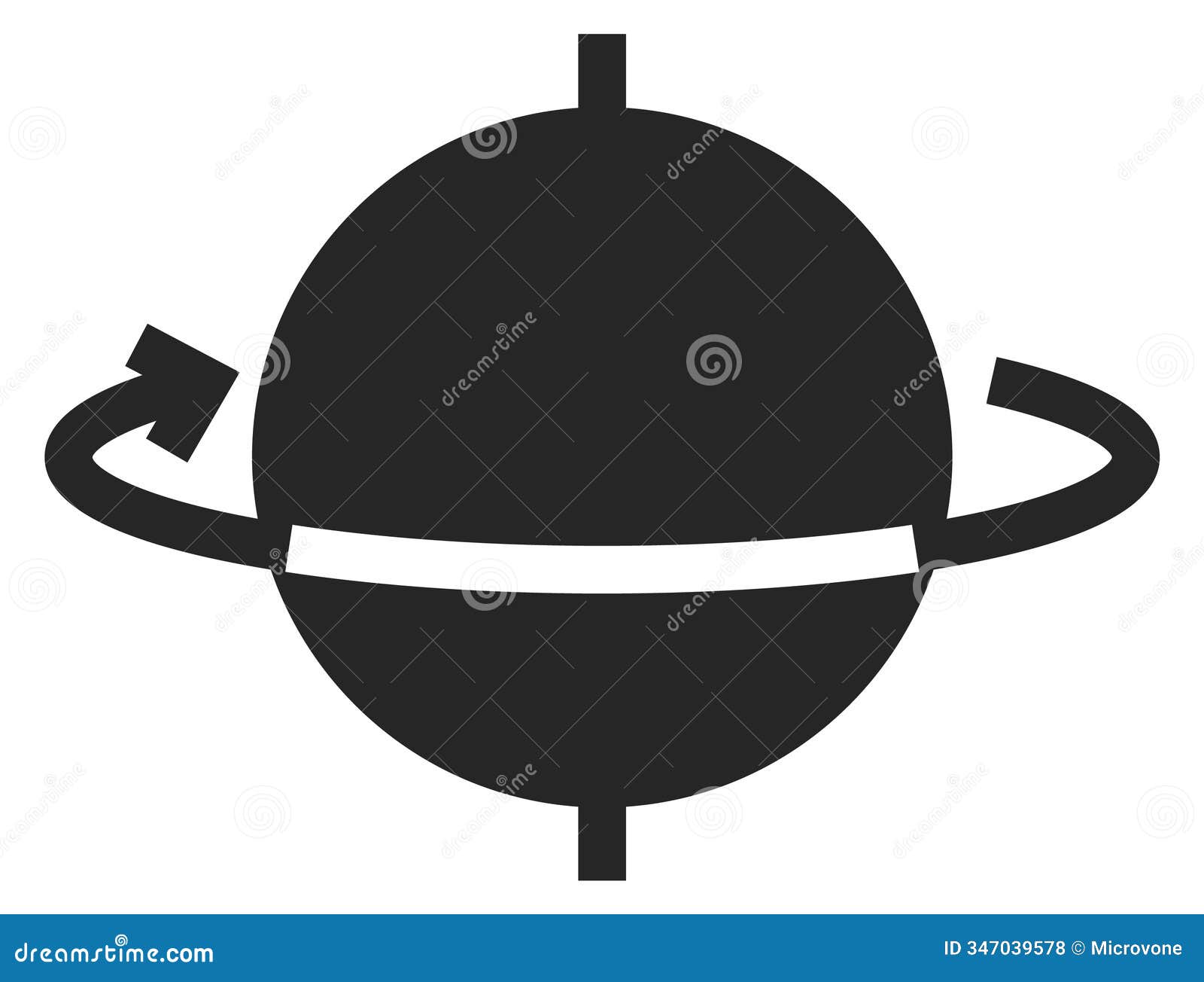 Gyroscope Spinning Top Sketch Hand Drawn Vector | CartoonDealer.com ...