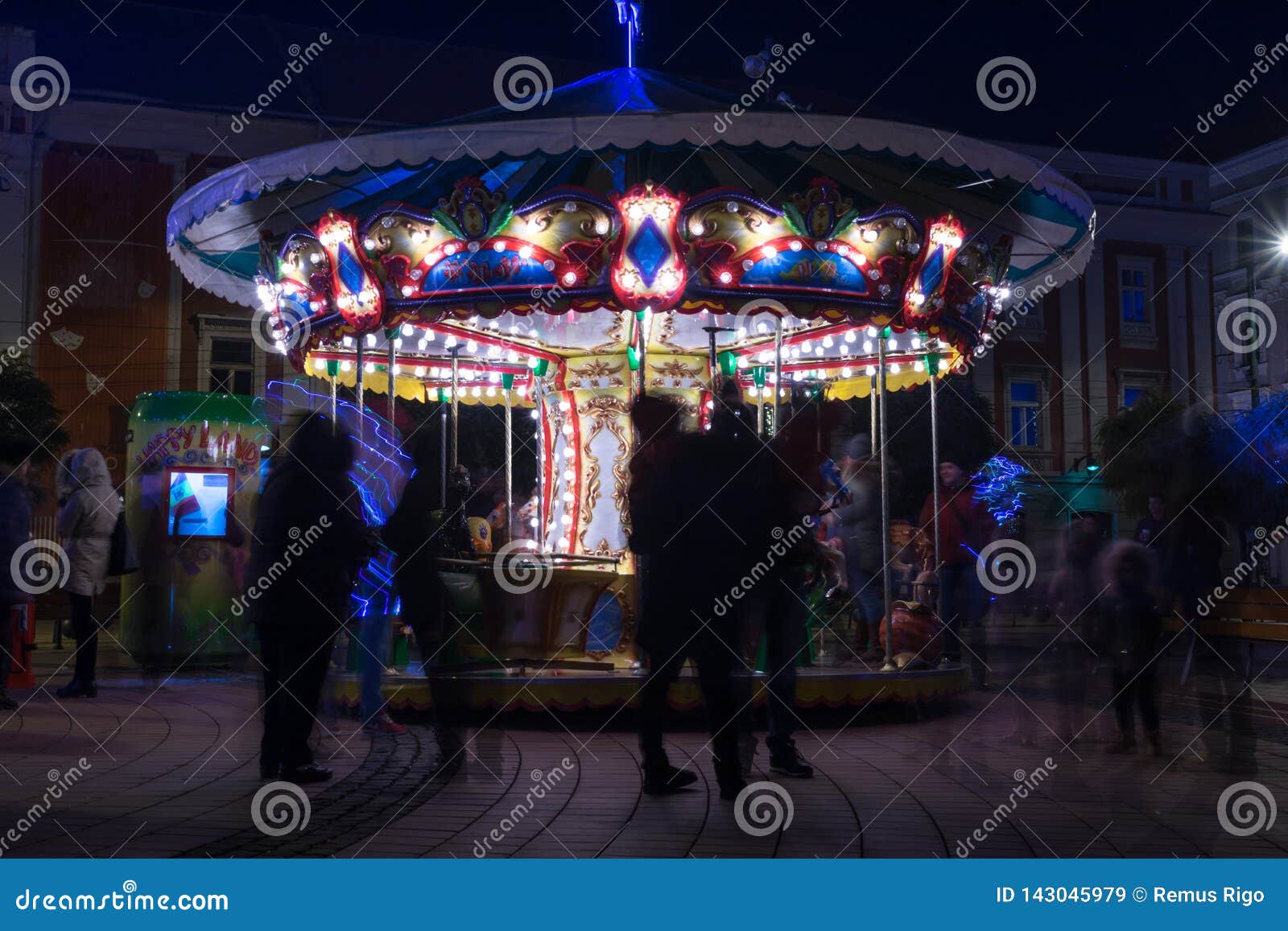 Spinning carousel for kids editorial stock image. Image of spinning ...