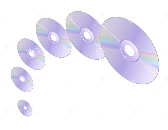 Spinning CDs stock vector. Illustration of spinning, data - 2126084