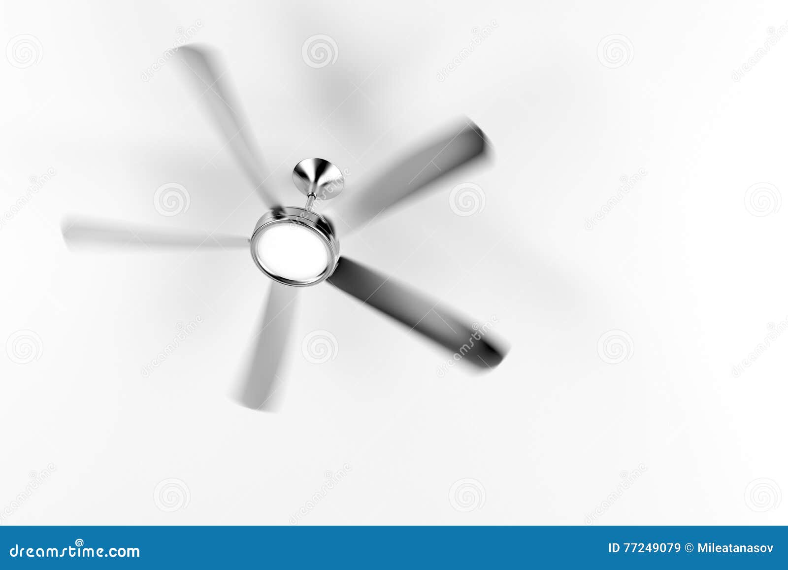 Spinning ceiling fan stock illustration. Illustration of electric ...