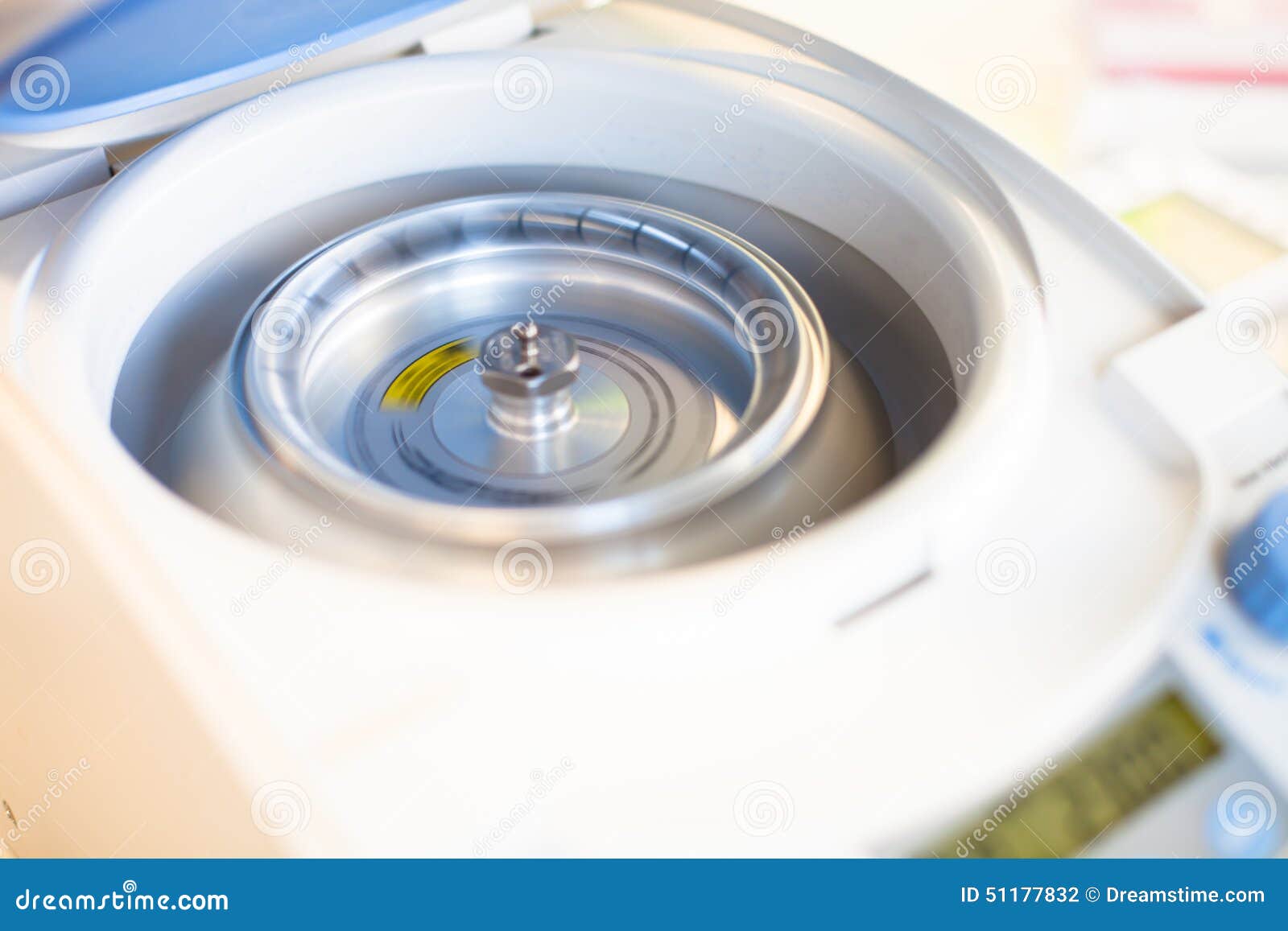 Spinning centrifuge stock photo. Image of experiment - 51177832