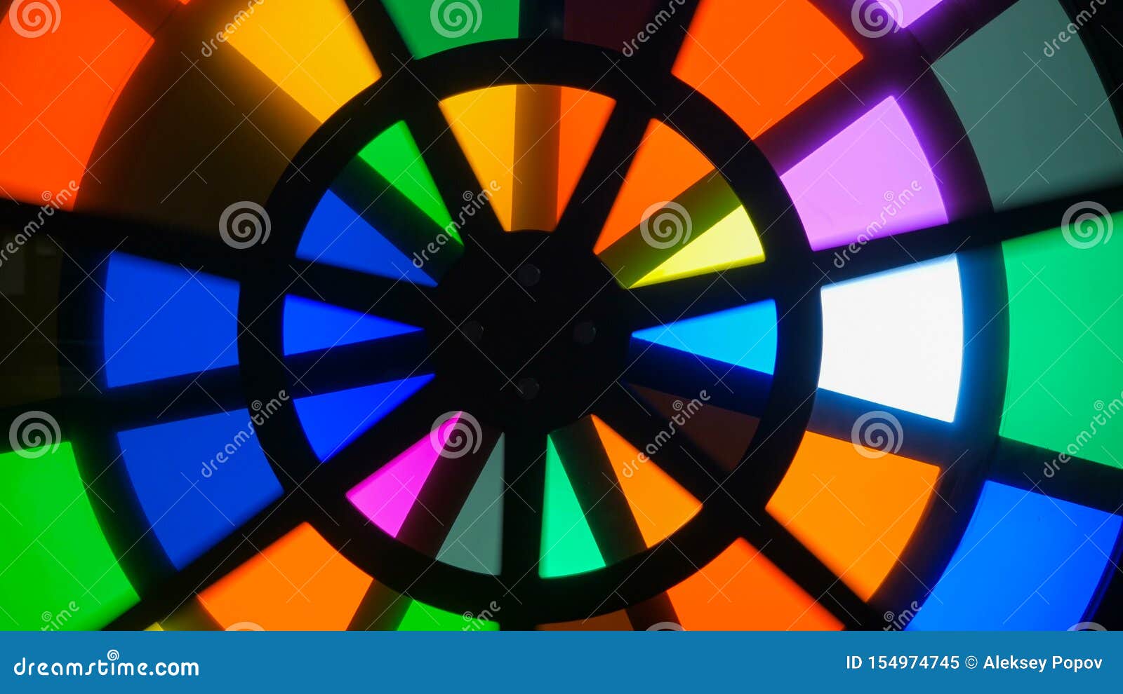 Spinning Circles with Multicolors Glasses Stock Image - Image of color ...