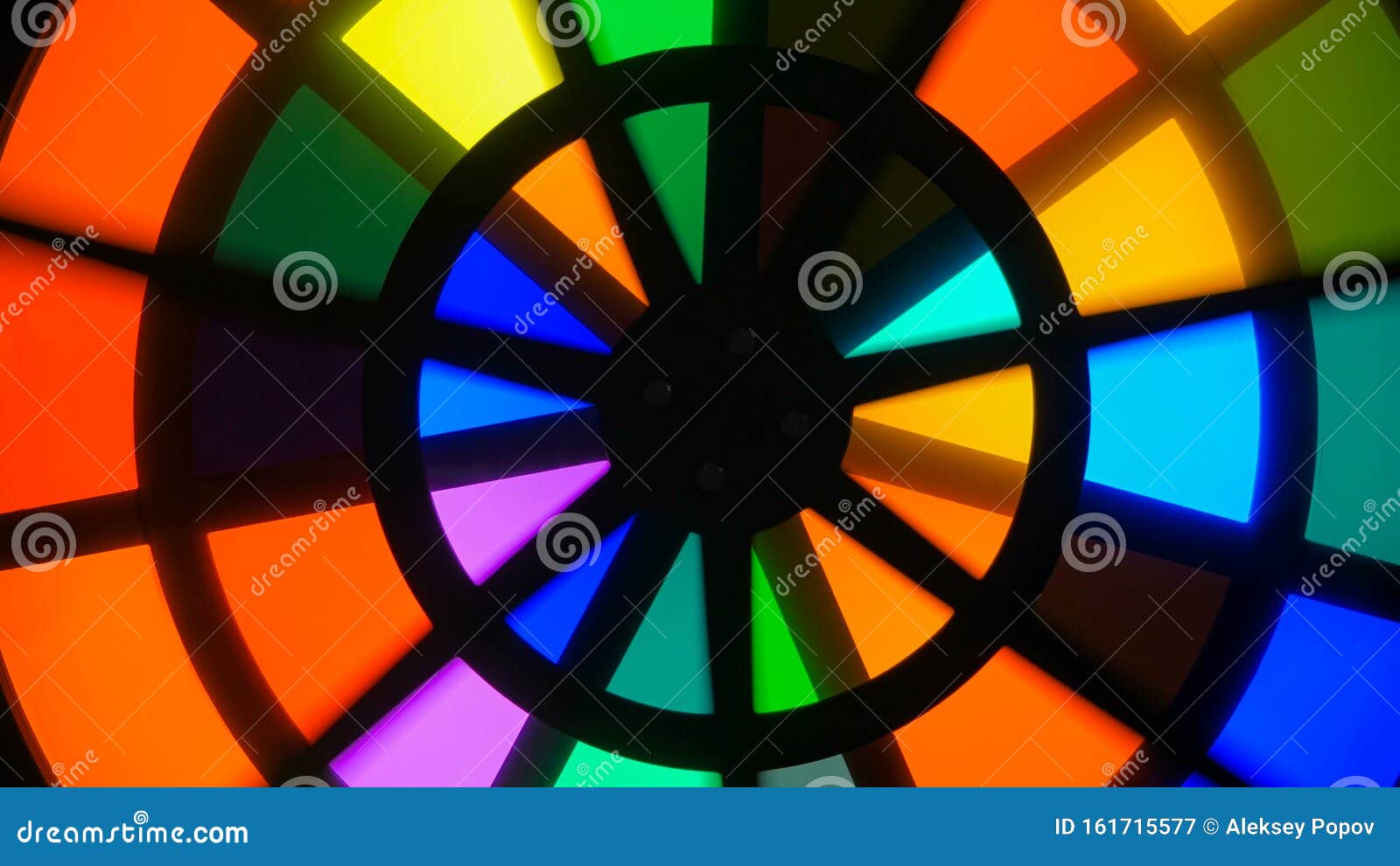Spinning Circles with Multicolors Glasses Stock Illustration ...