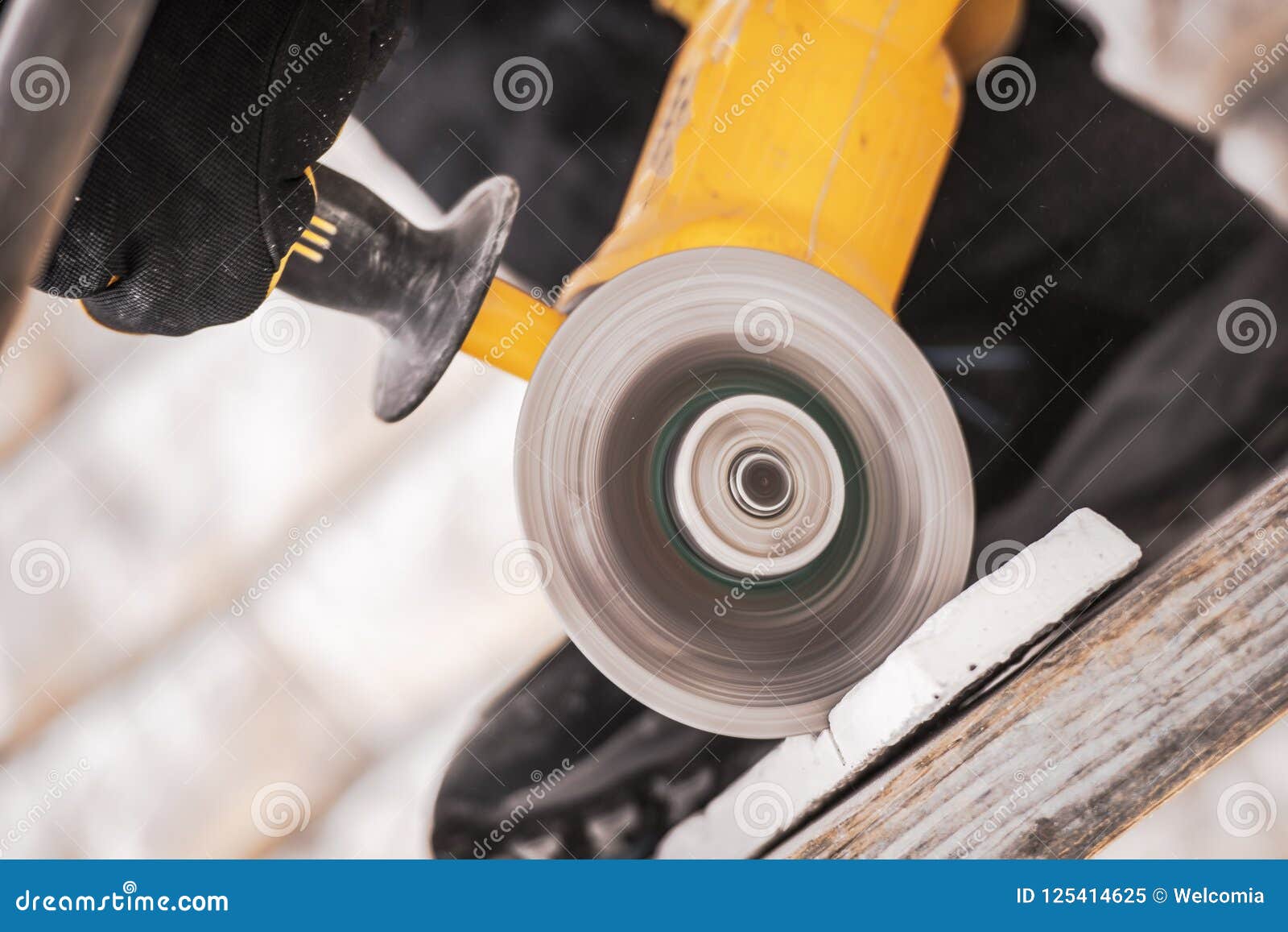 Spinning Circular Cutter stock image. Image of tool - 125414625