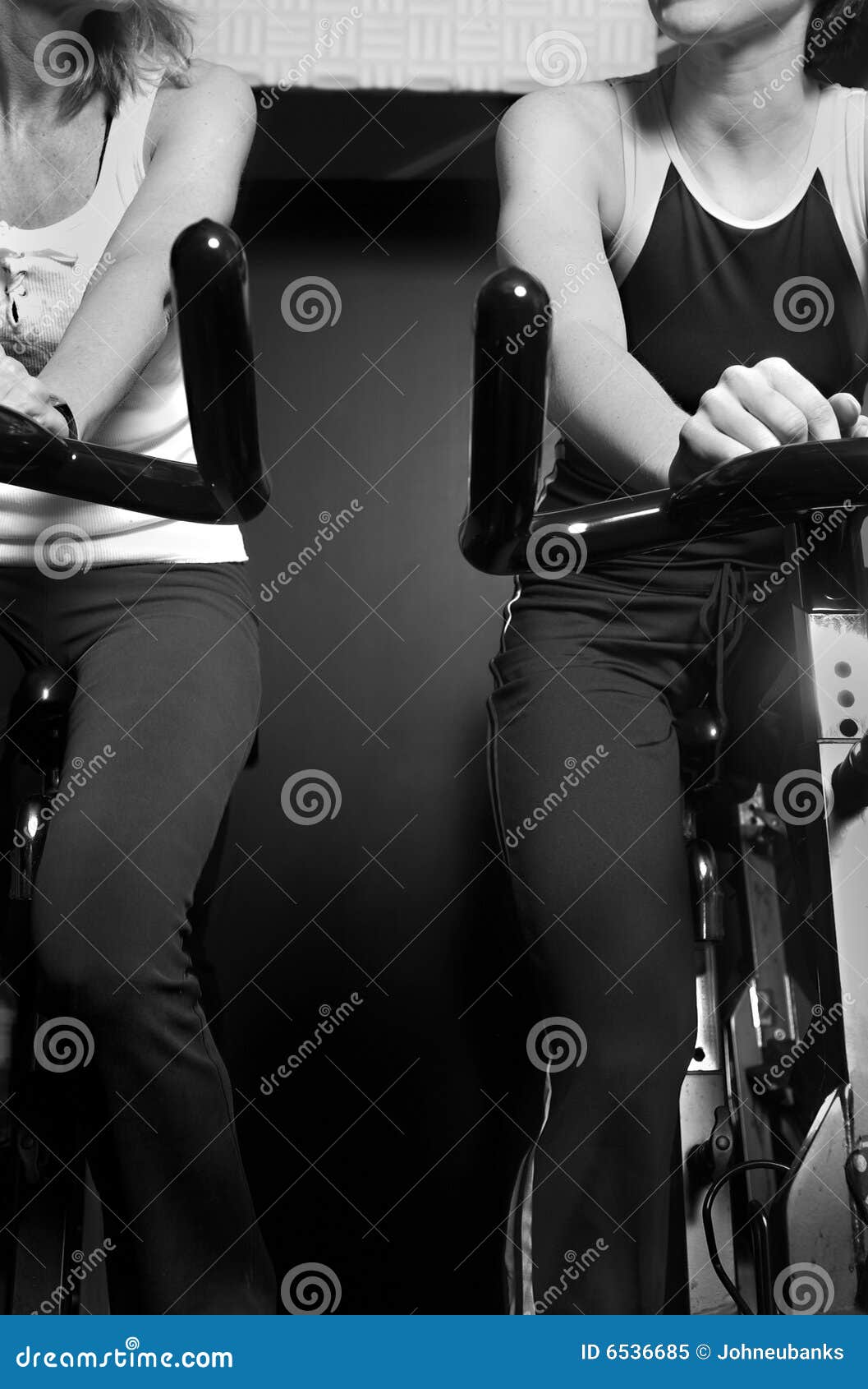 Spinning class stock image. Image of white, women, working - 6536685
