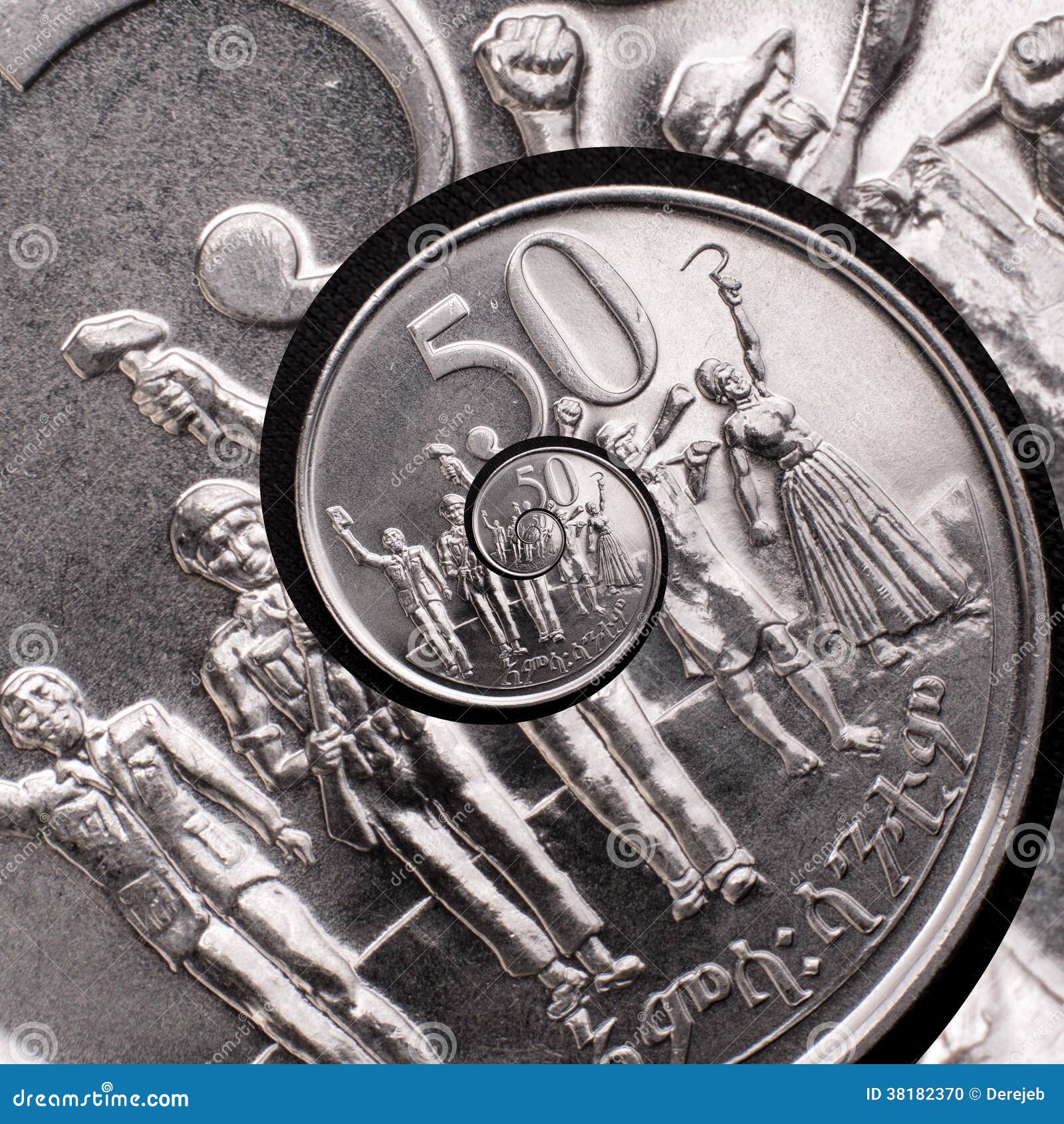 Spinning coin stock photo. Image of creative, payment - 38182370