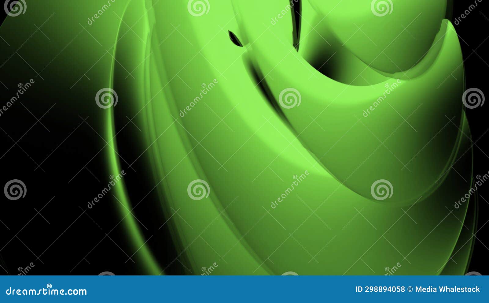 Spinning Complex 3D Figure on a Black Background. Design. Spinning on a ...