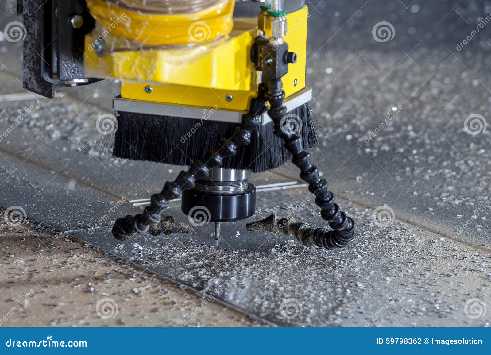 Spinning Cutting Laser Machinery Stock Photo - Image of alloy, hole ...