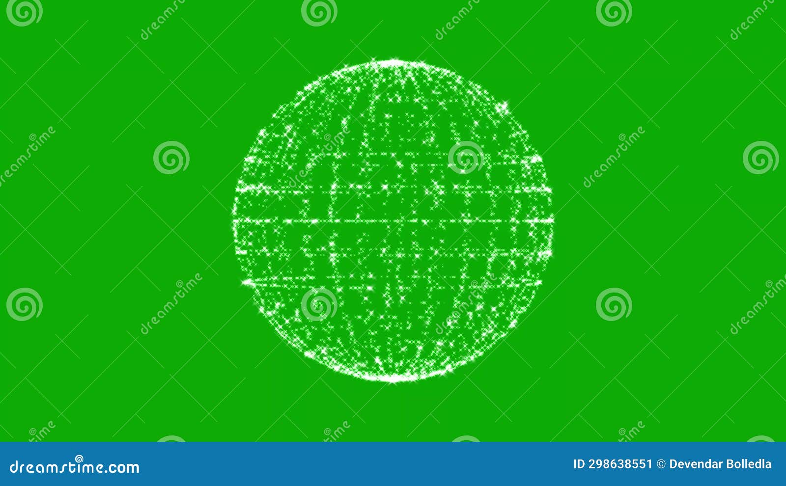 Spinning 3d Glitter Particles Sphere Motion Graphics with Green Screen ...
