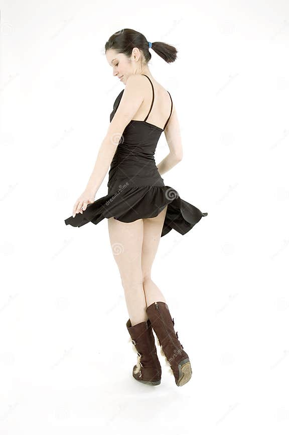 Spinning dancer stock image. Image of attractive, girl - 689719