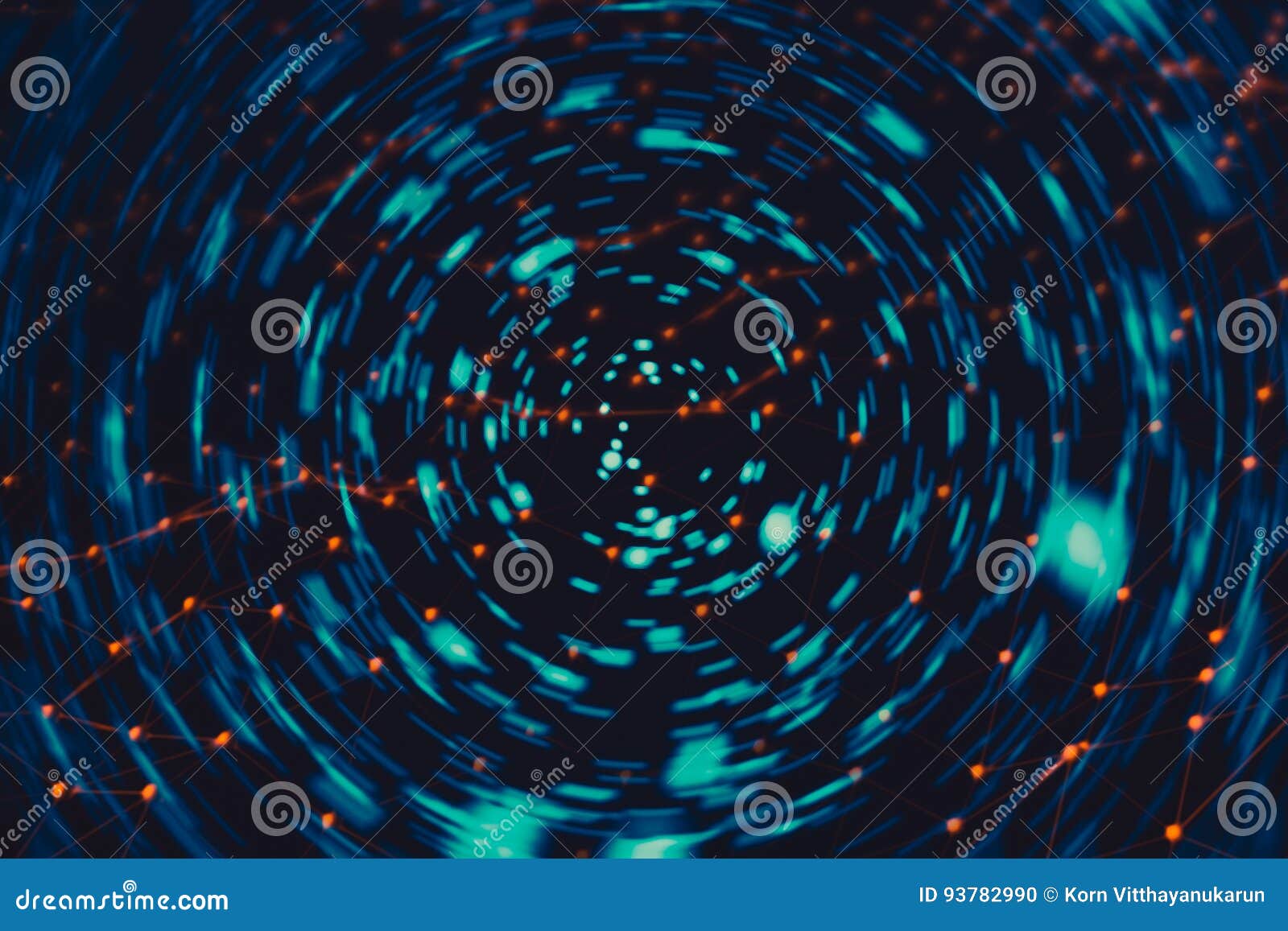Spinning Dot Sci-fi Modern Technology Deep Space Stock Illustration ...