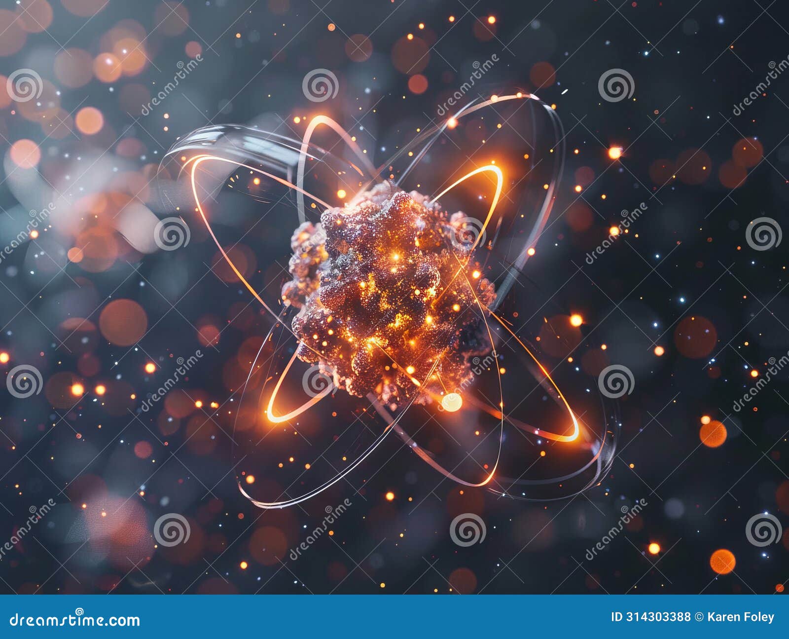 Spinning electrons stock illustration. Illustration of spinning - 314303388