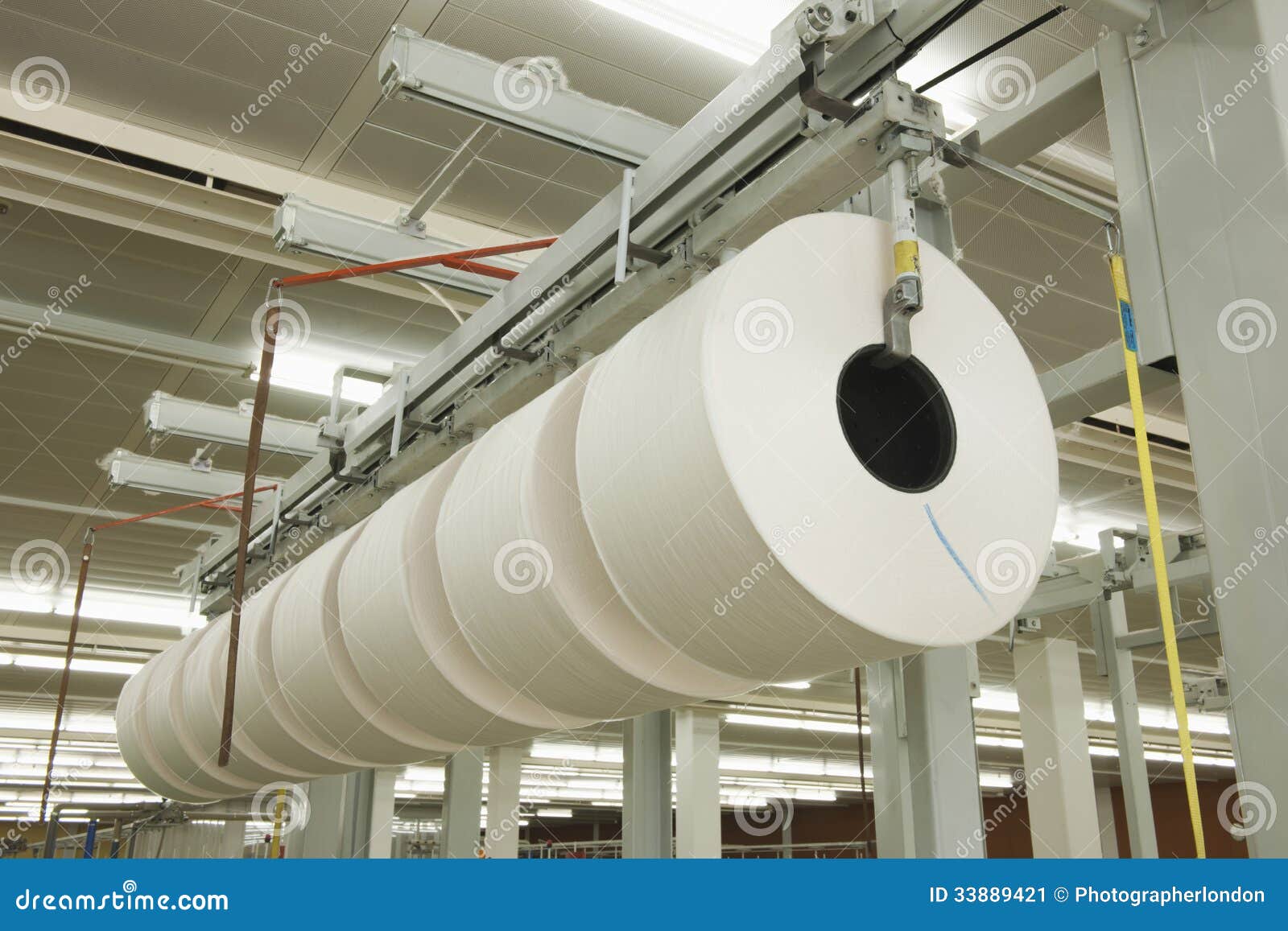 Spinning Factory Machinery stock image. Image of automated - 33889421