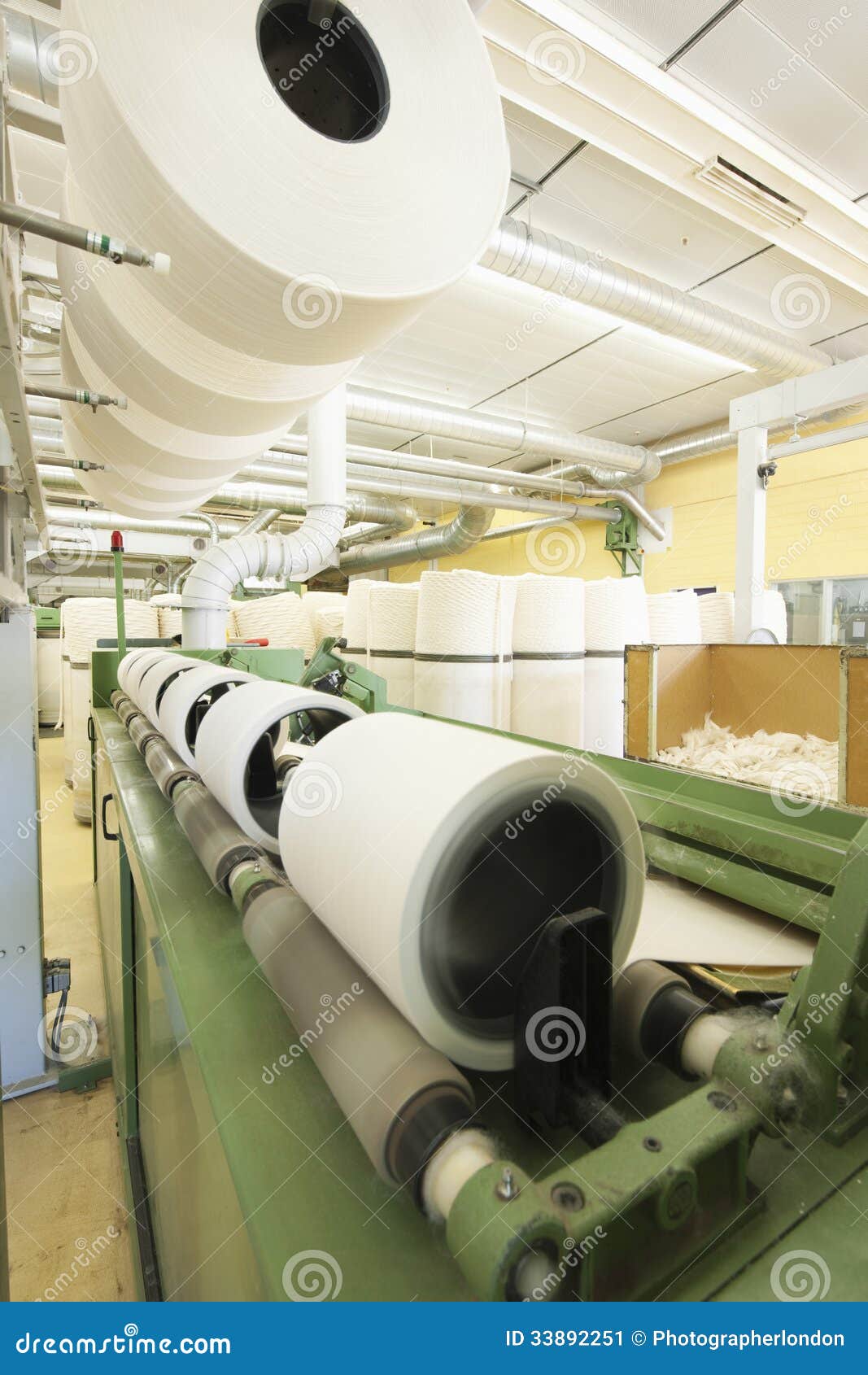 Spinning Factory Machinery stock image. Image of organization - 33892251