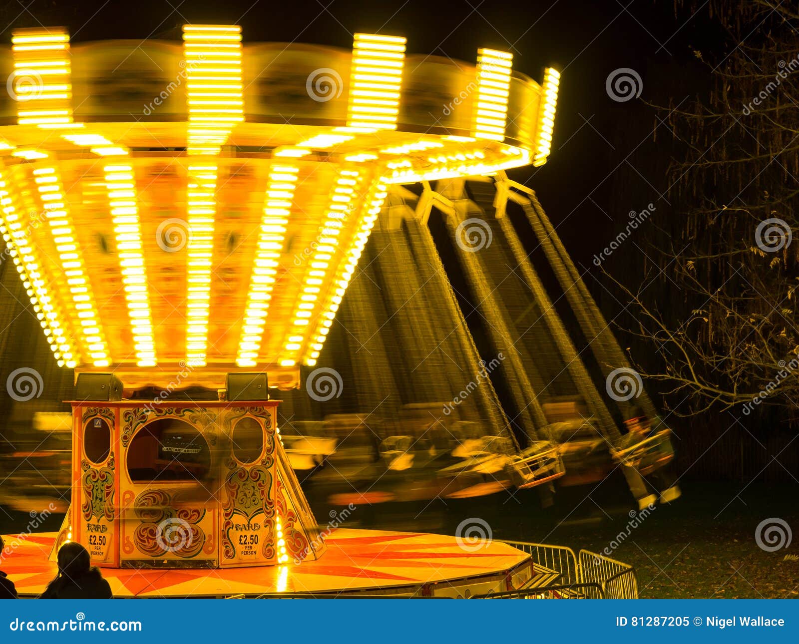 Spinning Fairground Ride stock image. Image of ride, photograph - 81287205