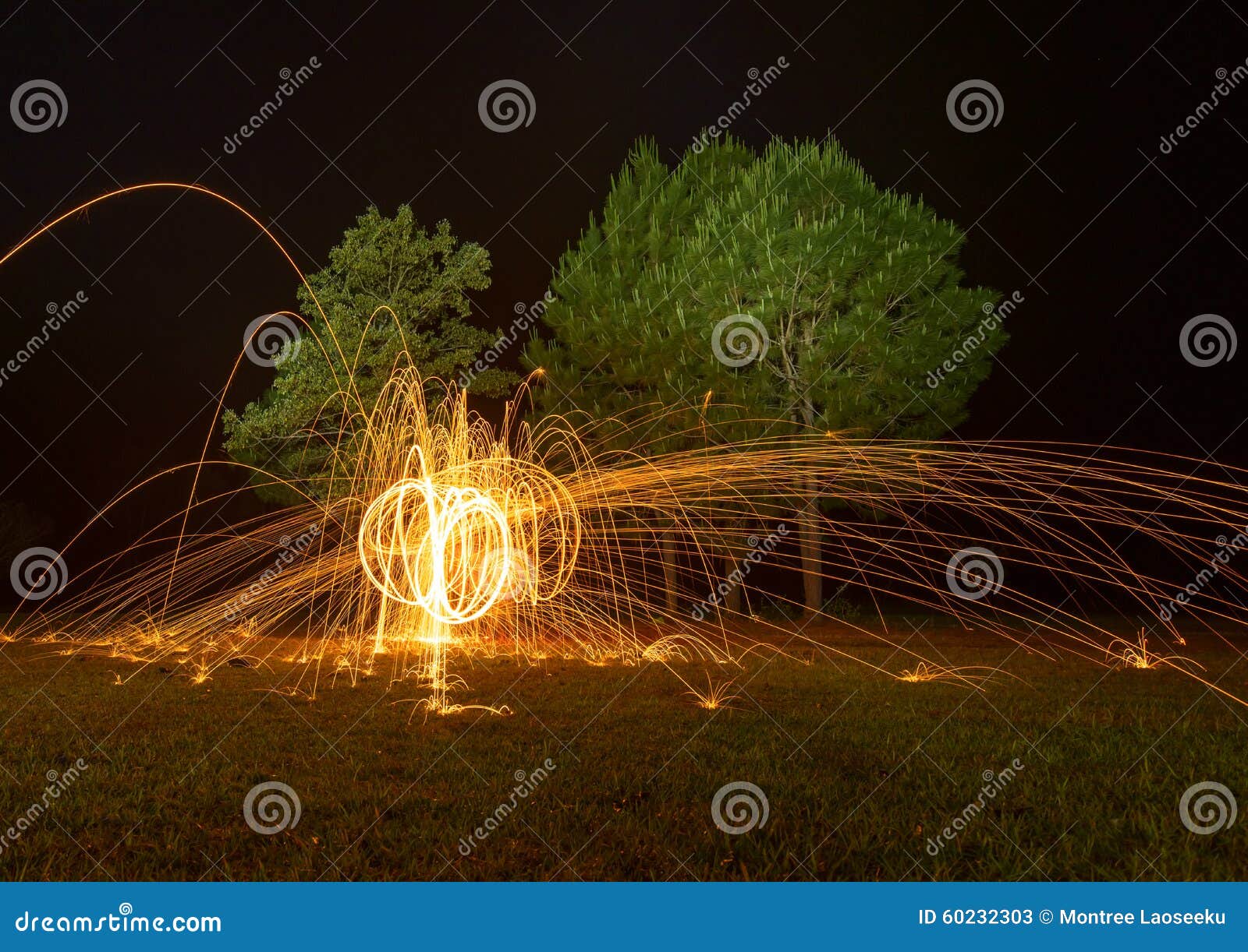 Spinning fire stock image. Image of circle, wool, amazing - 60232303