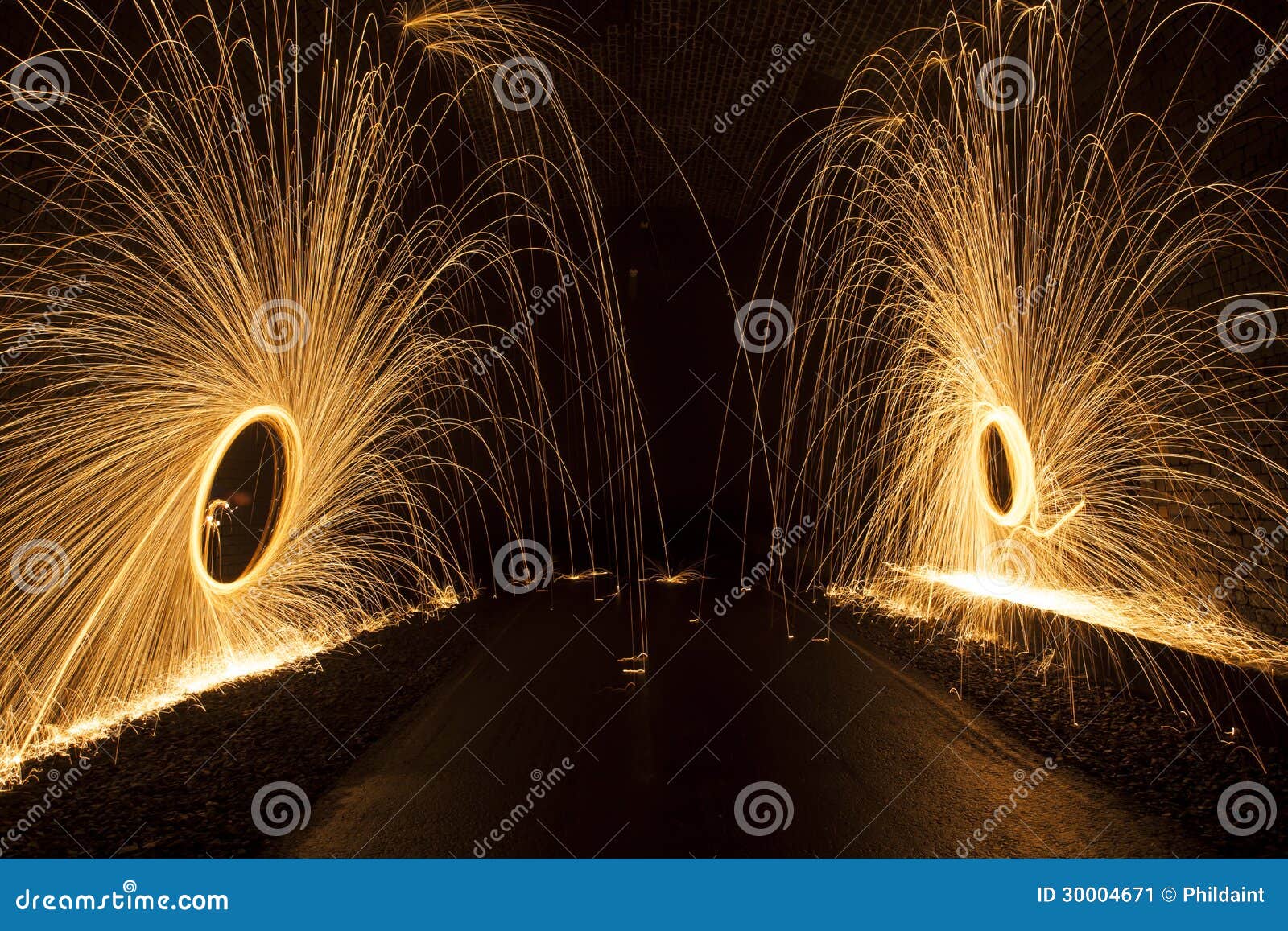 Spinning firework stock image. Image of dark, entertainment - 30004671