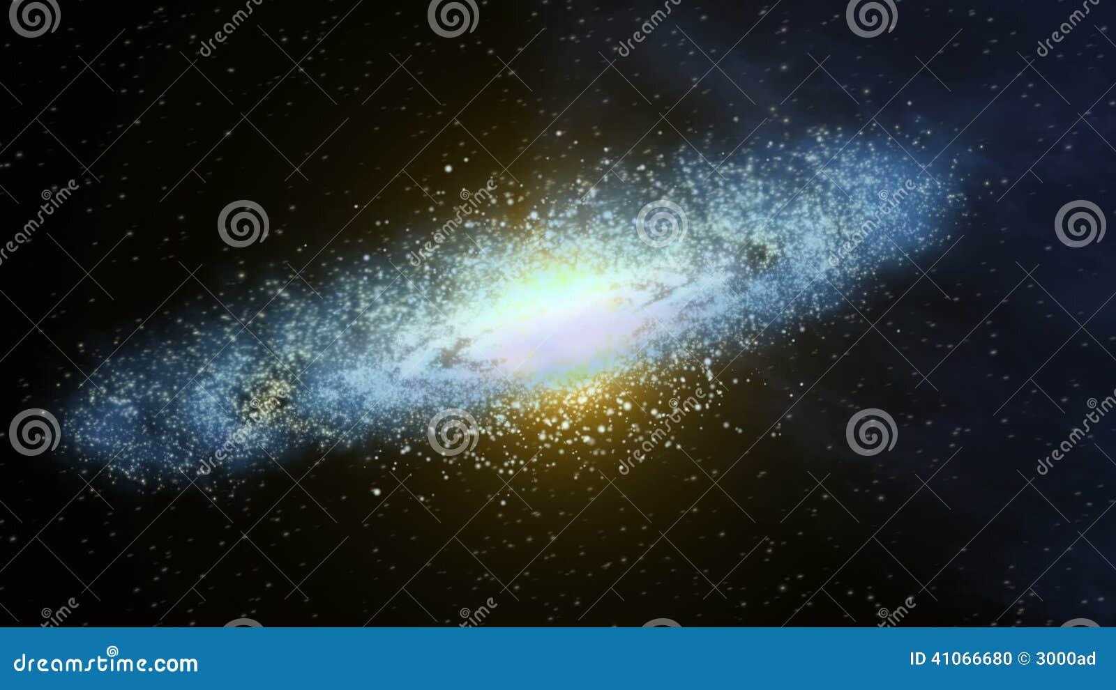 Spinning Galaxy and Star Cloud Stock Footage - Video of interstellar ...