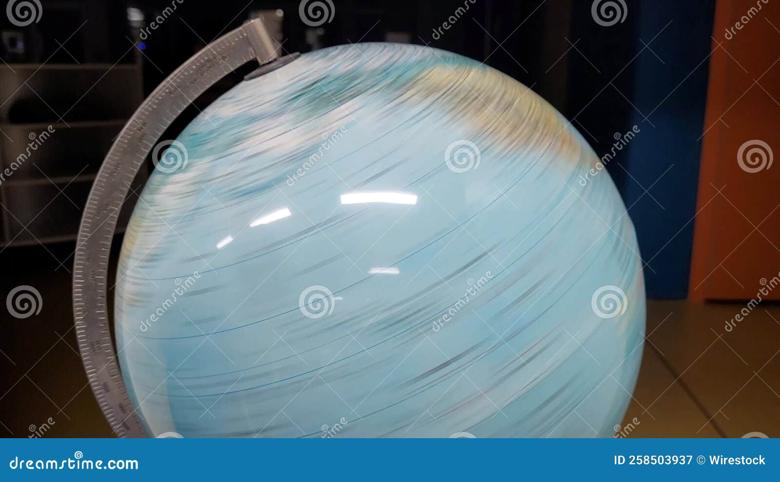 Spinning Globe in a Classroom Stock Video - Video of earth, academic ...