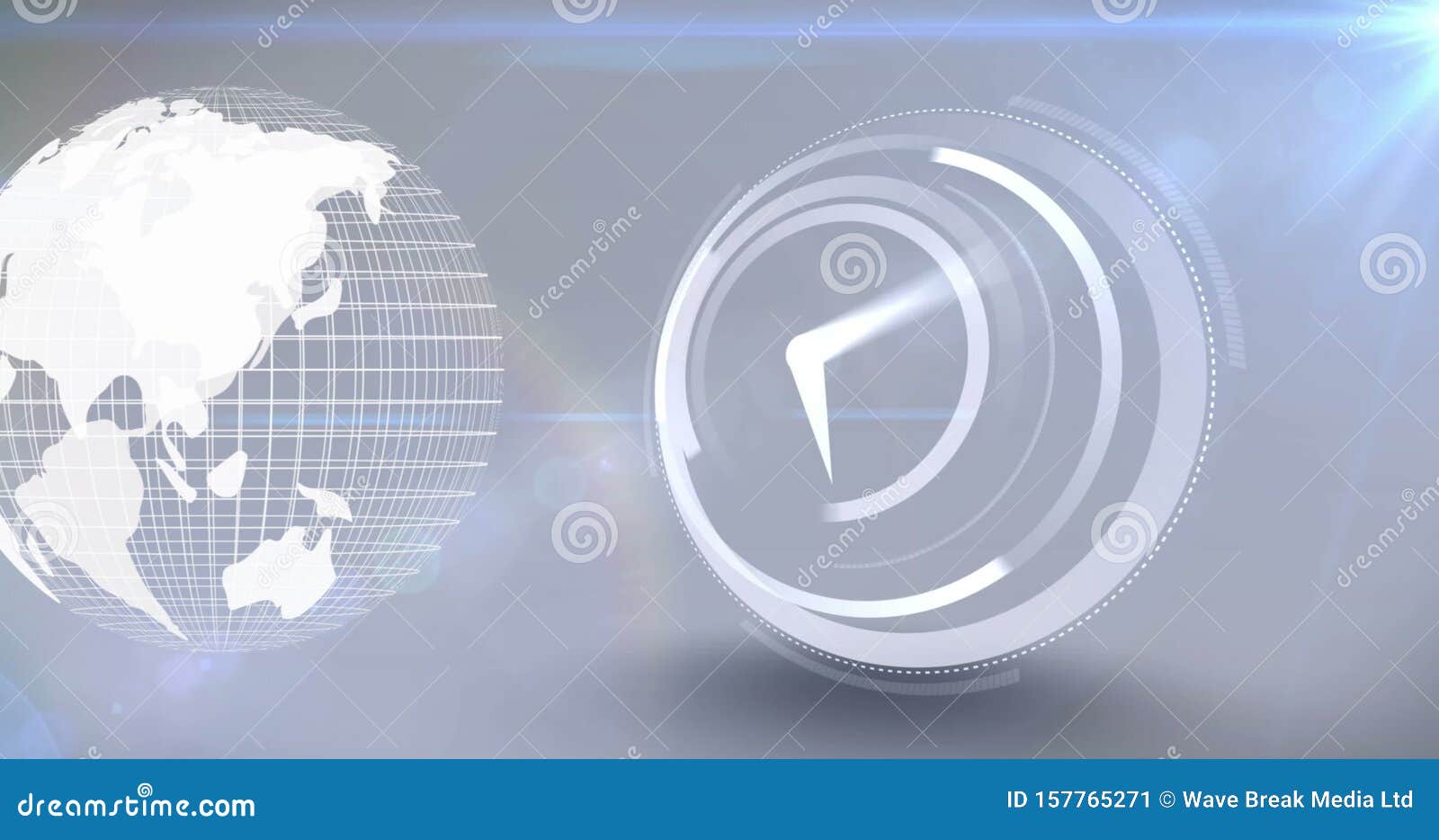 Spinning Globe with Fast Moving Clock 4k Stock Video - Video of ...