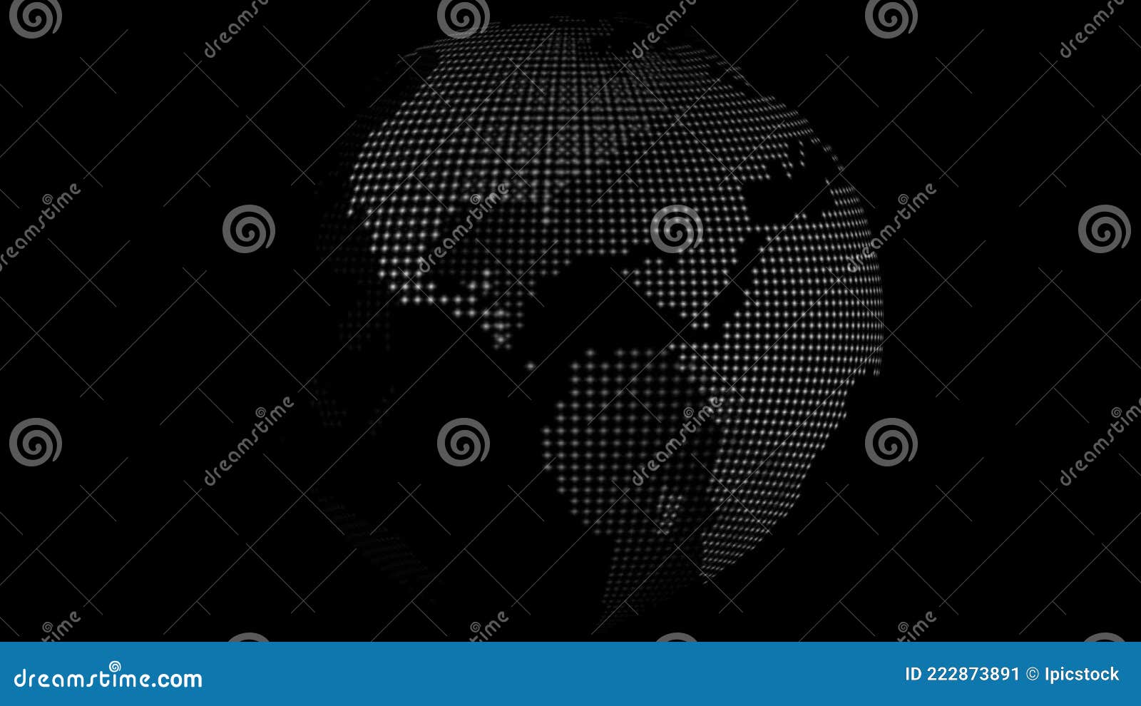 Spinning Globe Map Animation Background Stock Video - Video of dotted ...