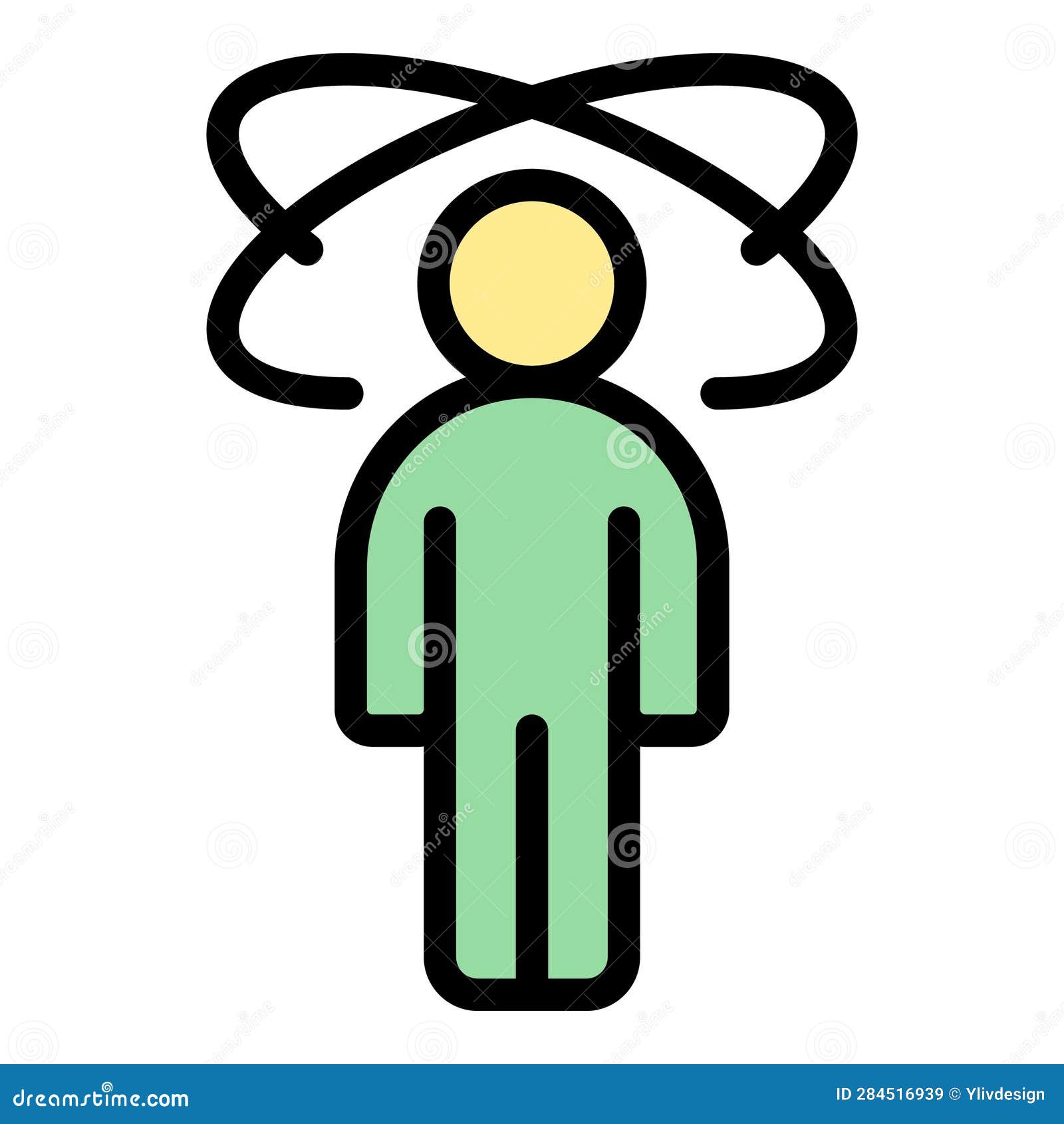 Vertigo RGB Color Icon Cartoon Vector | CartoonDealer.com #232556131