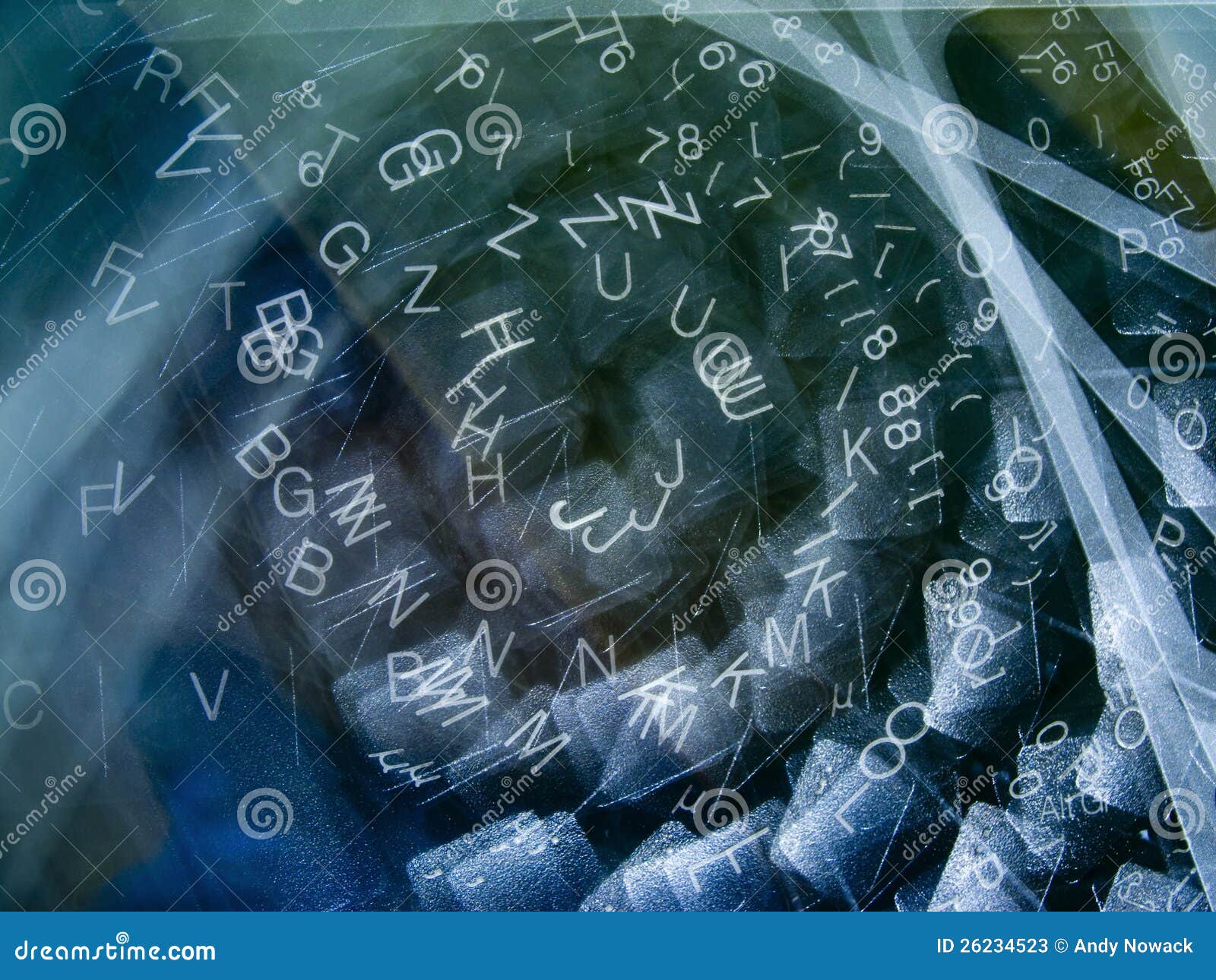 Spinning keyboard stock image. Image of composition, messy - 26234523