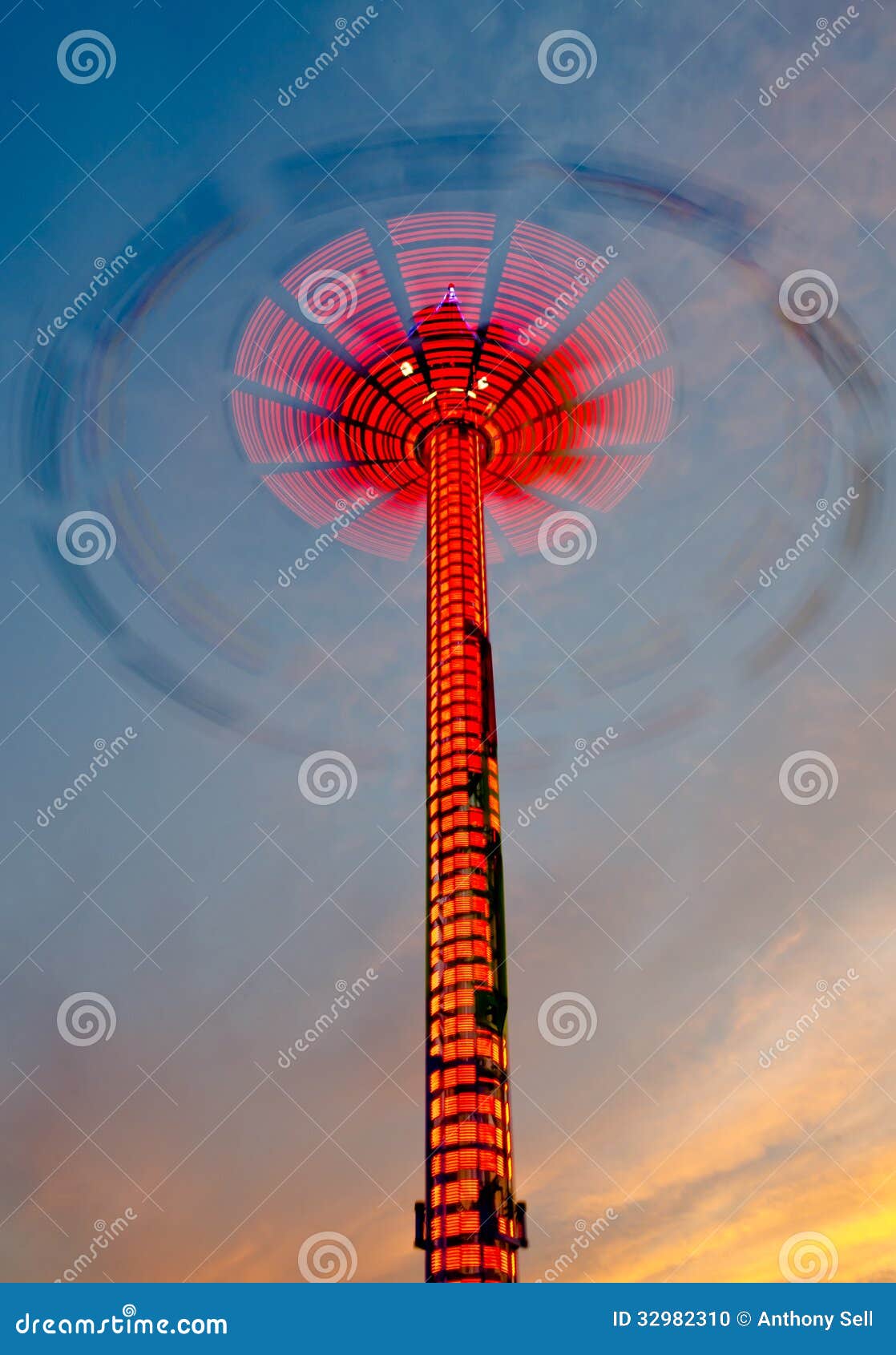 Spinning Light Tower 4 stock photo. Image of exposure - 32982310