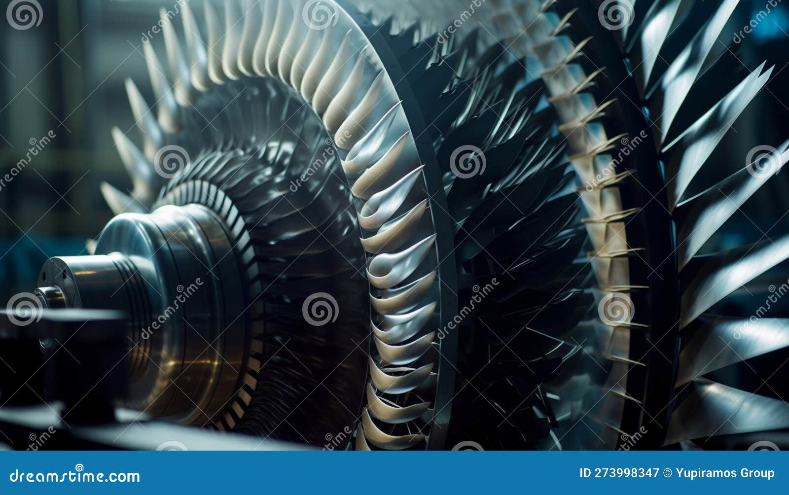 Spinning Metallic Gearshift Interlocked with Turning Wheel Generated by ...