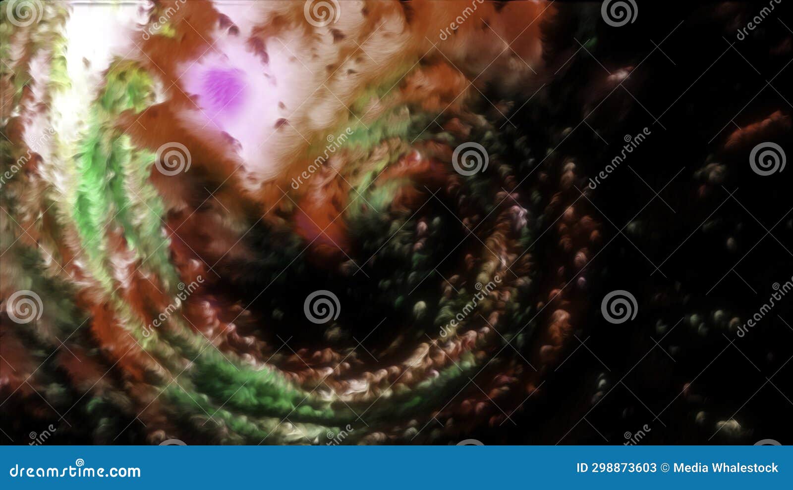 Spinning Pattern with Blowing Strong Wind. Motion. Rotating Swirling ...