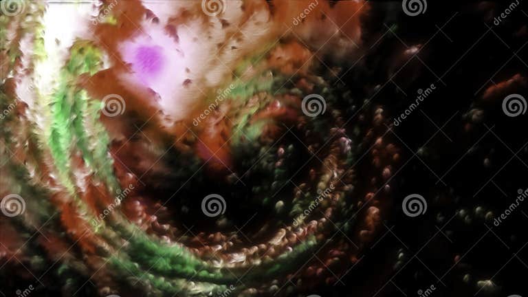 Spinning Pattern with Blowing Strong Wind. Motion. Rotating Swirling ...