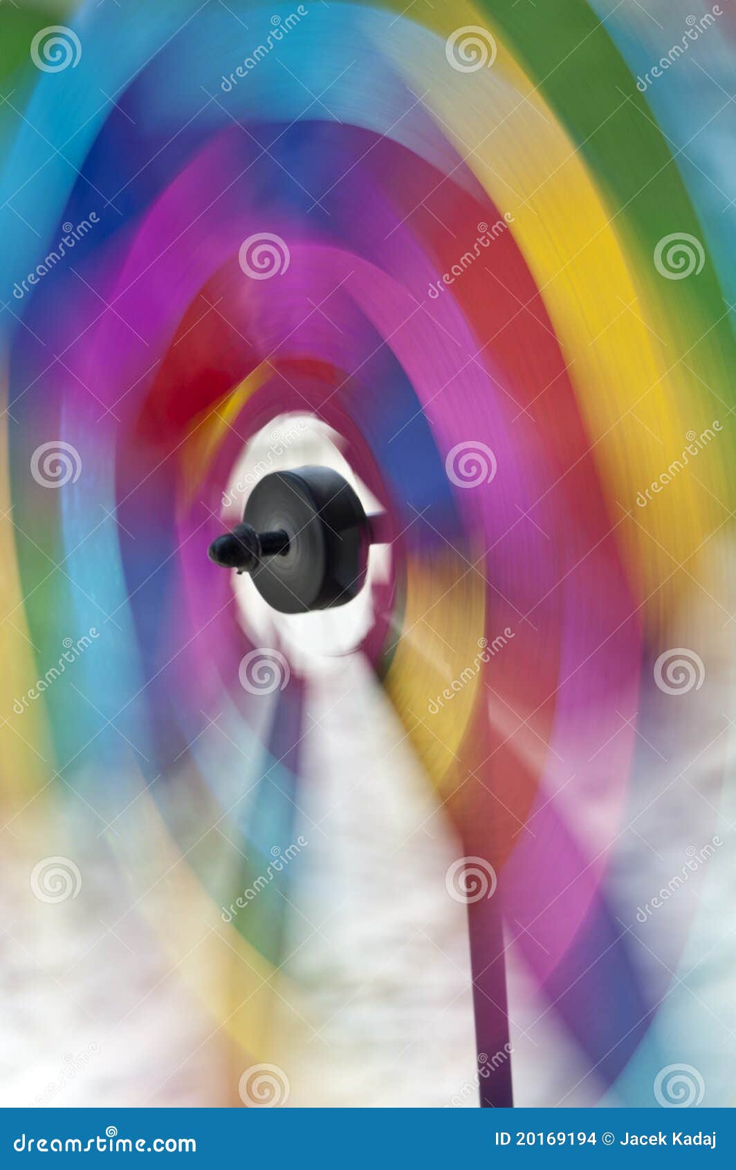 Spinning pinwheel Colorrs stock photo. Image of mill - 20169194