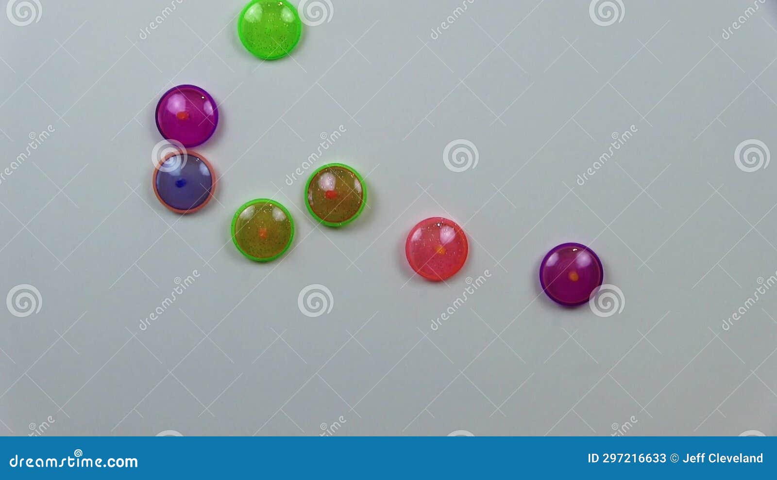 Spinning Plastic Tops from Above Stock Video - Video of white, seven ...