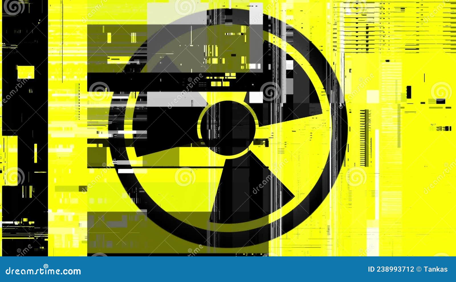 Nuclear Symbol Flashing Icon Loop Stock Footage - Video of icon ...